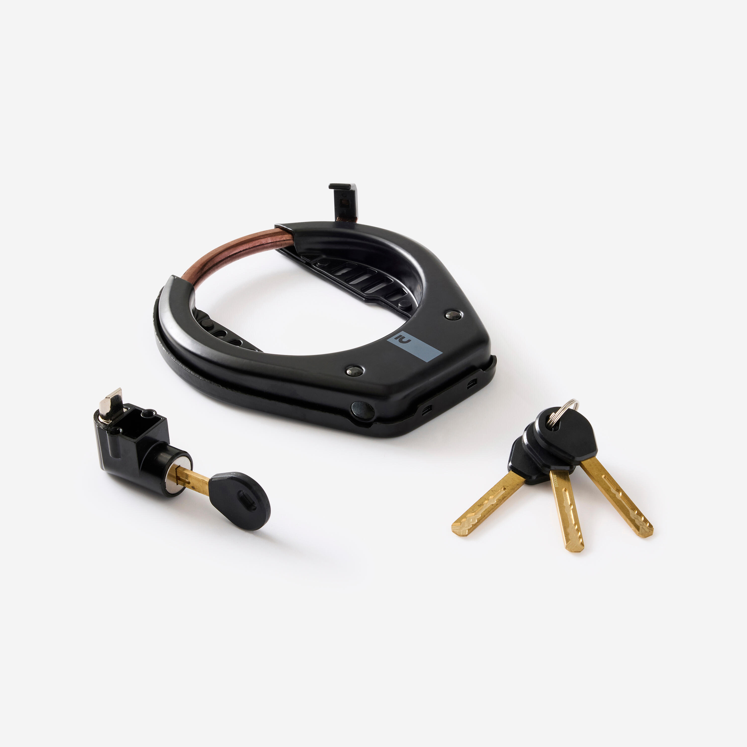 Frame and Battery Lock Set with cylinder and keys - Decathlon