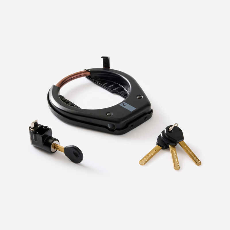 Frame and Battery Lock Set with cylinder and keys - Decathlon