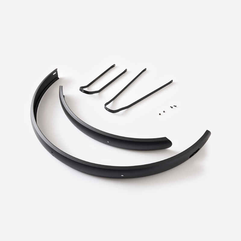 Komplet za blatobran za bicikle Btwin E-LD crni - Decathlon