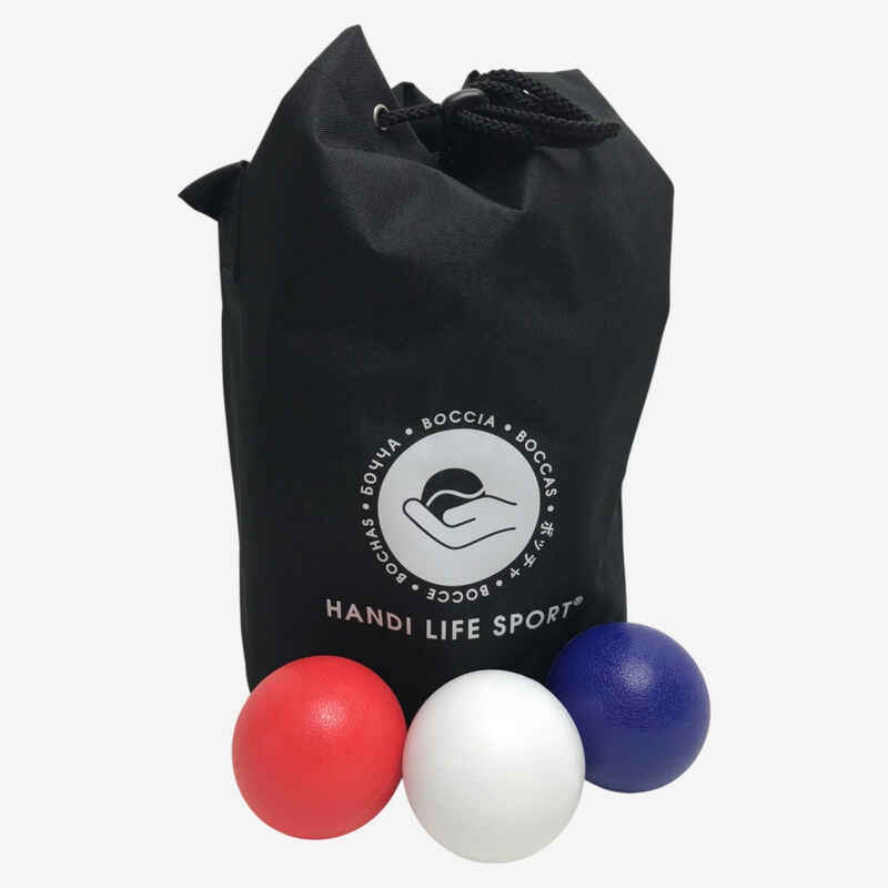 Outdoor Boccia Handisport Kit - 12 Blue and Red Boules - Decathlon