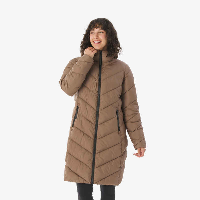NITA REGATTA long down jacket - Beige - Decathlon