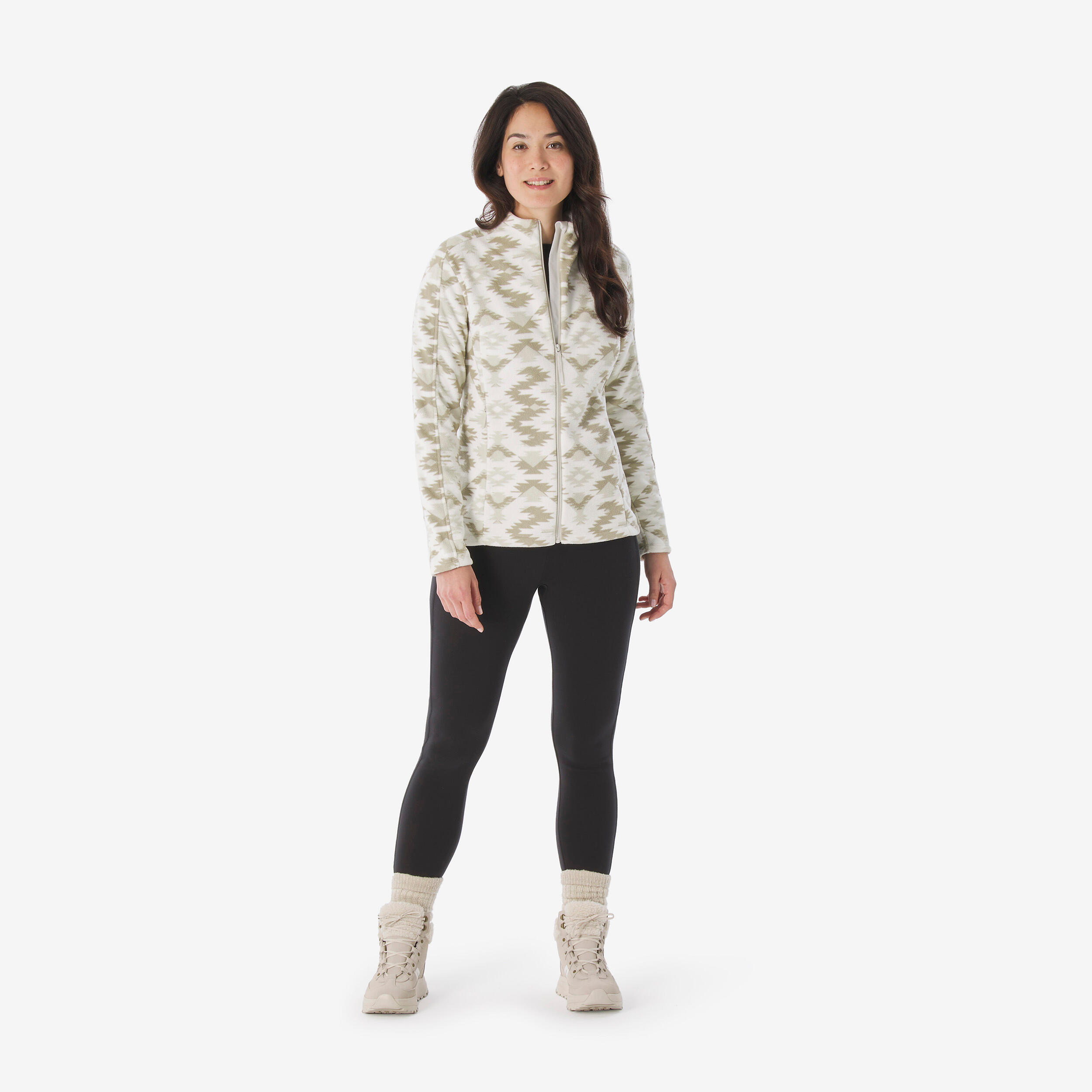 Saco polar senderismo montaña MH500 mujer - cremallera entera - Decathlon