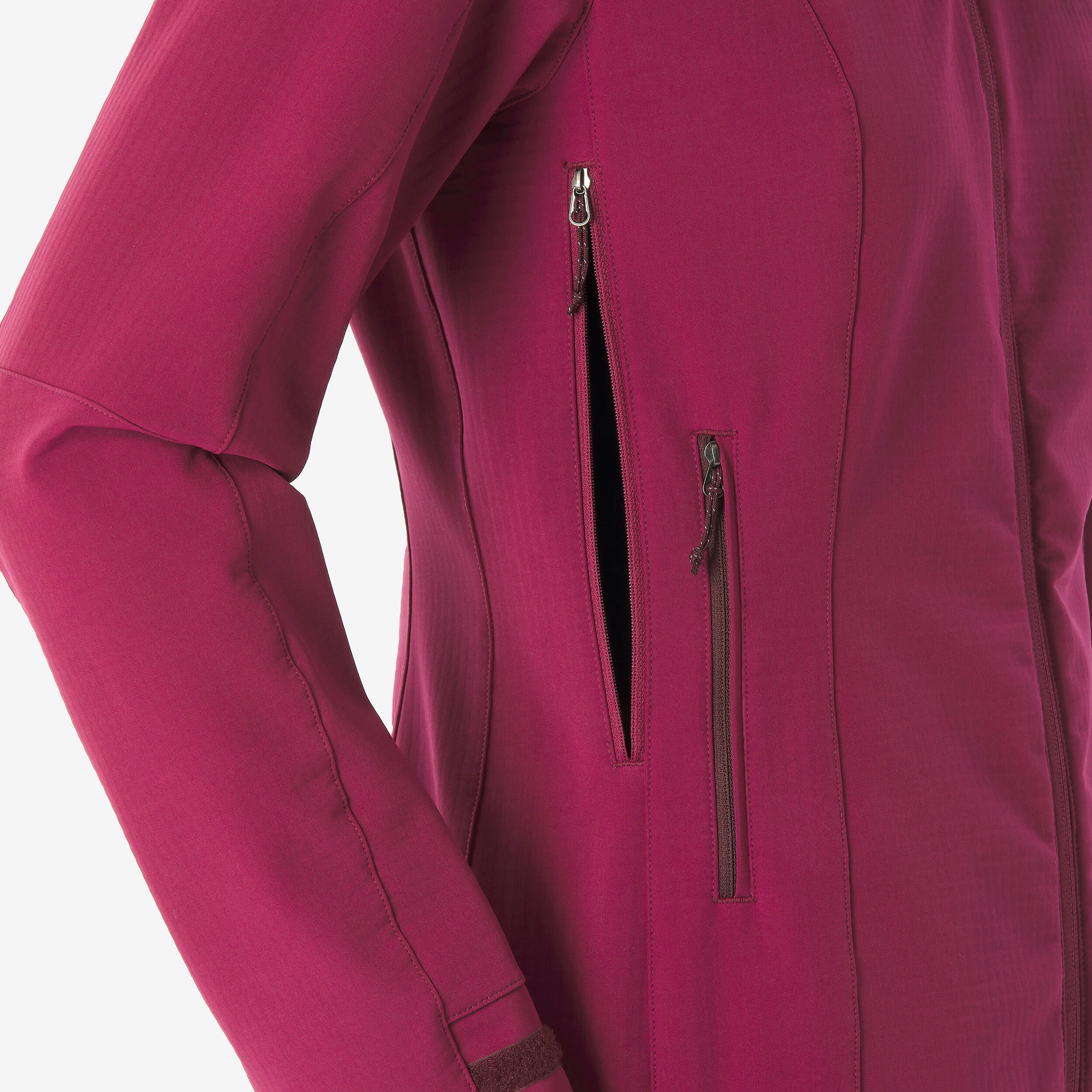 Winddichte softshell jas MT500 voor dames paars | Decathlon