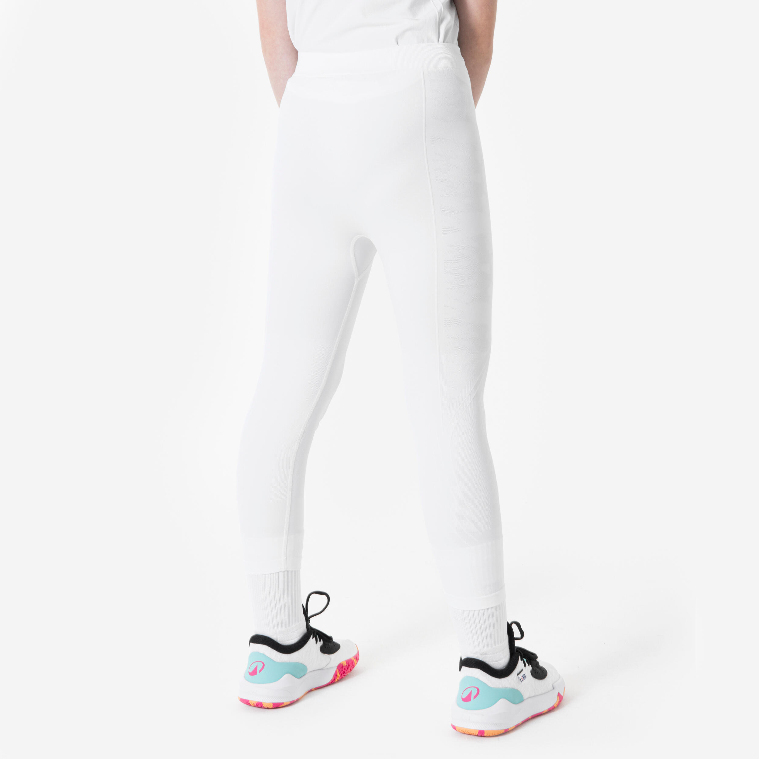 Sous vêtement bas / collant 3/4 tight de basketball enfant nba blanc ...
