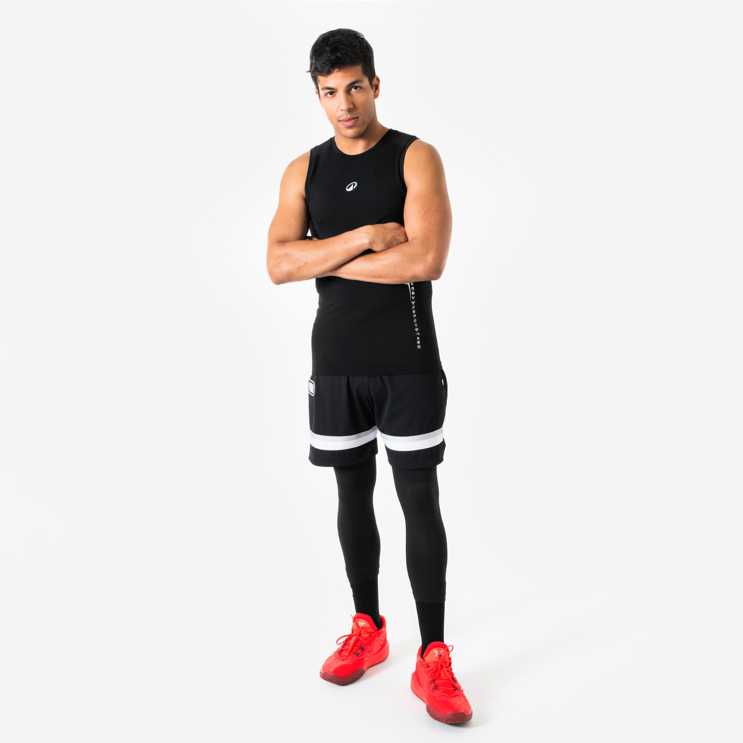 Leggings de baloncesto 3/4 NBA hombre - TIGHT 900 negro | Decathlon