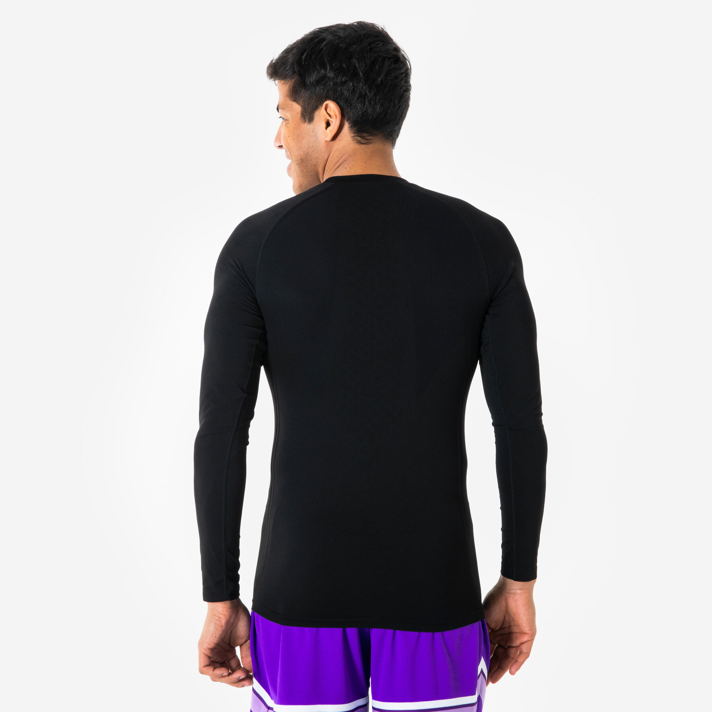 Men's/Women's Long-Sleeved Basketball Base Layer Shirt NBA - Black ...