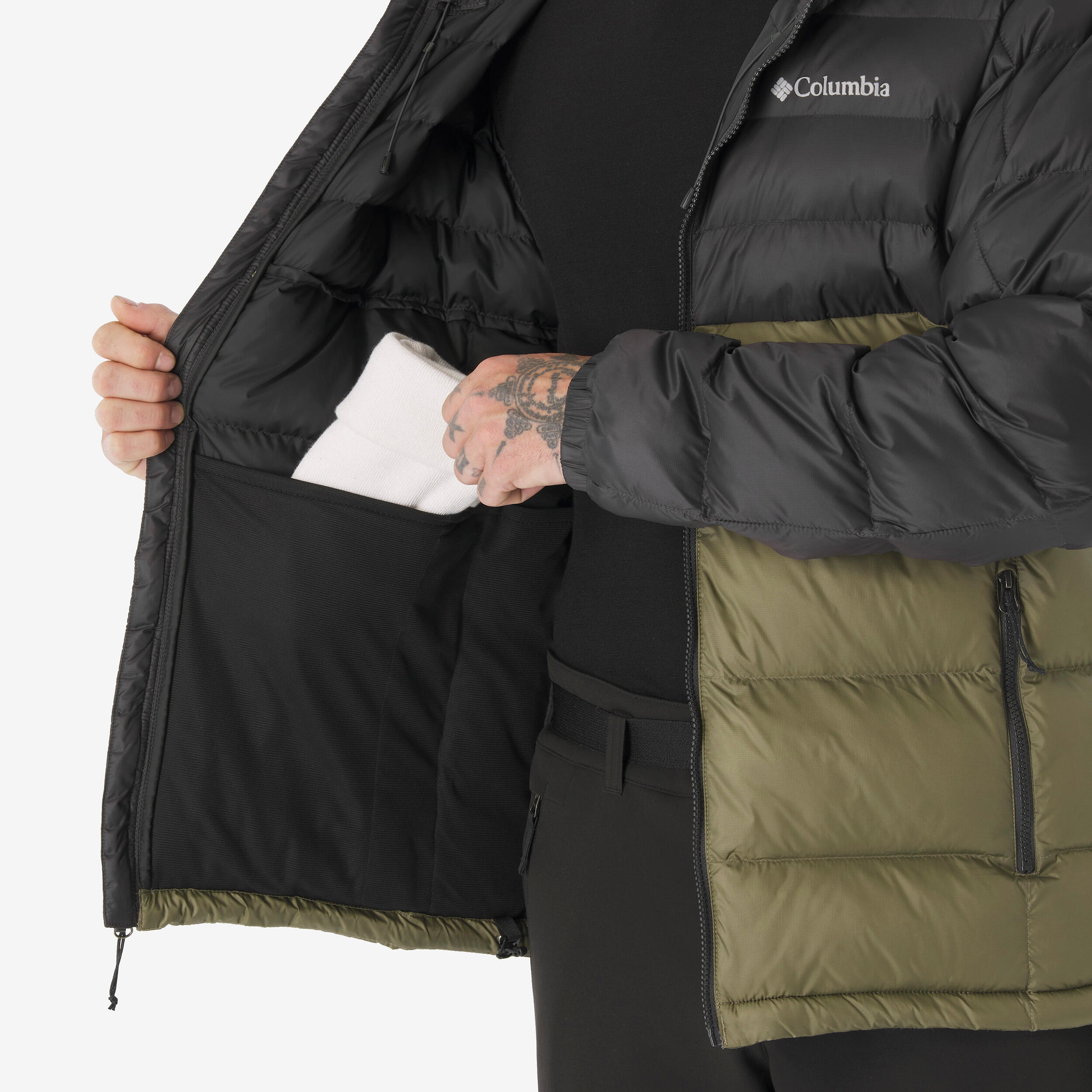 Men’s Columbia warm synthetic down jacket, Buck Butte™ II model - Blue ...