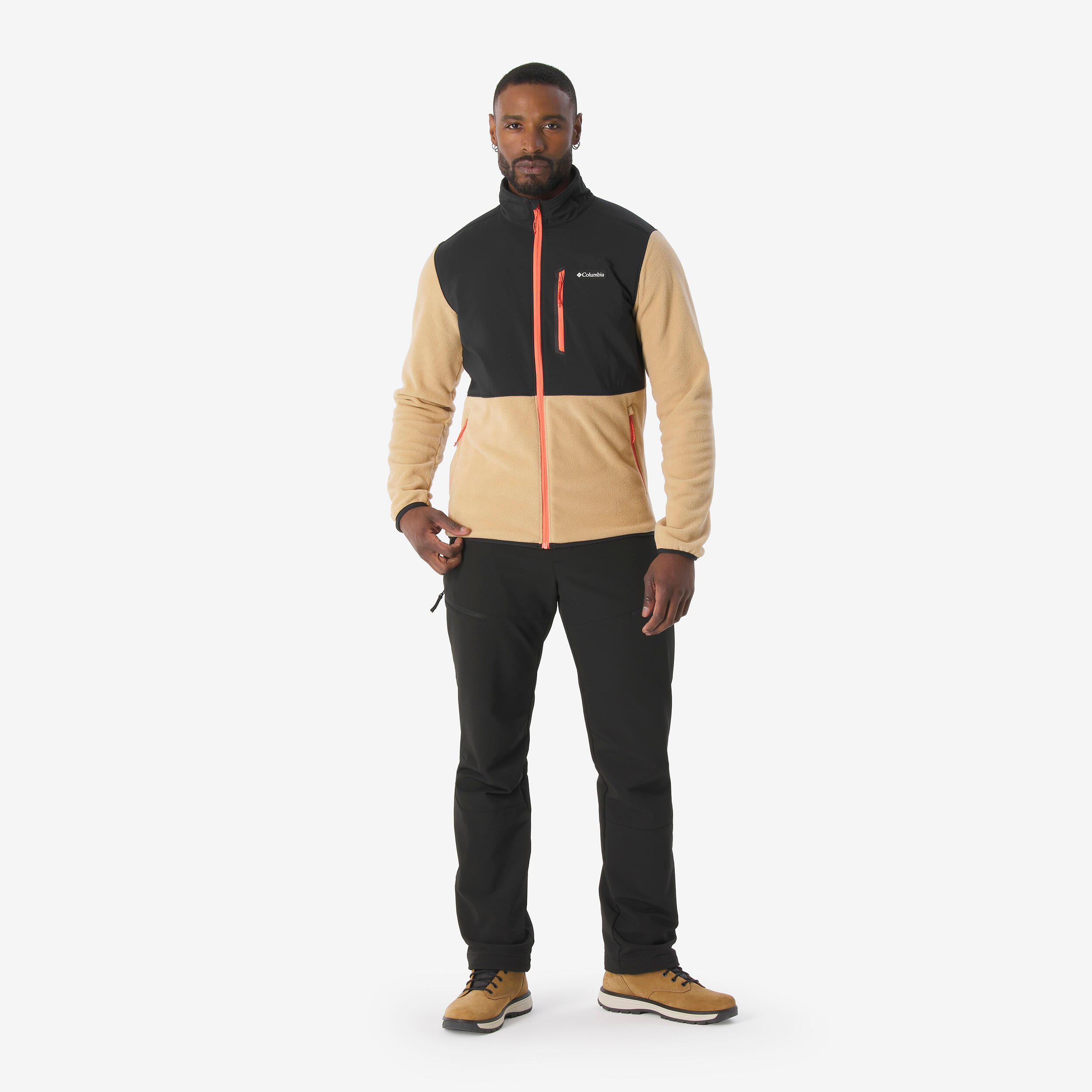 Fliso džemperis su užtrauktuku „Columbia Kearney Falls“, gelsvas ...