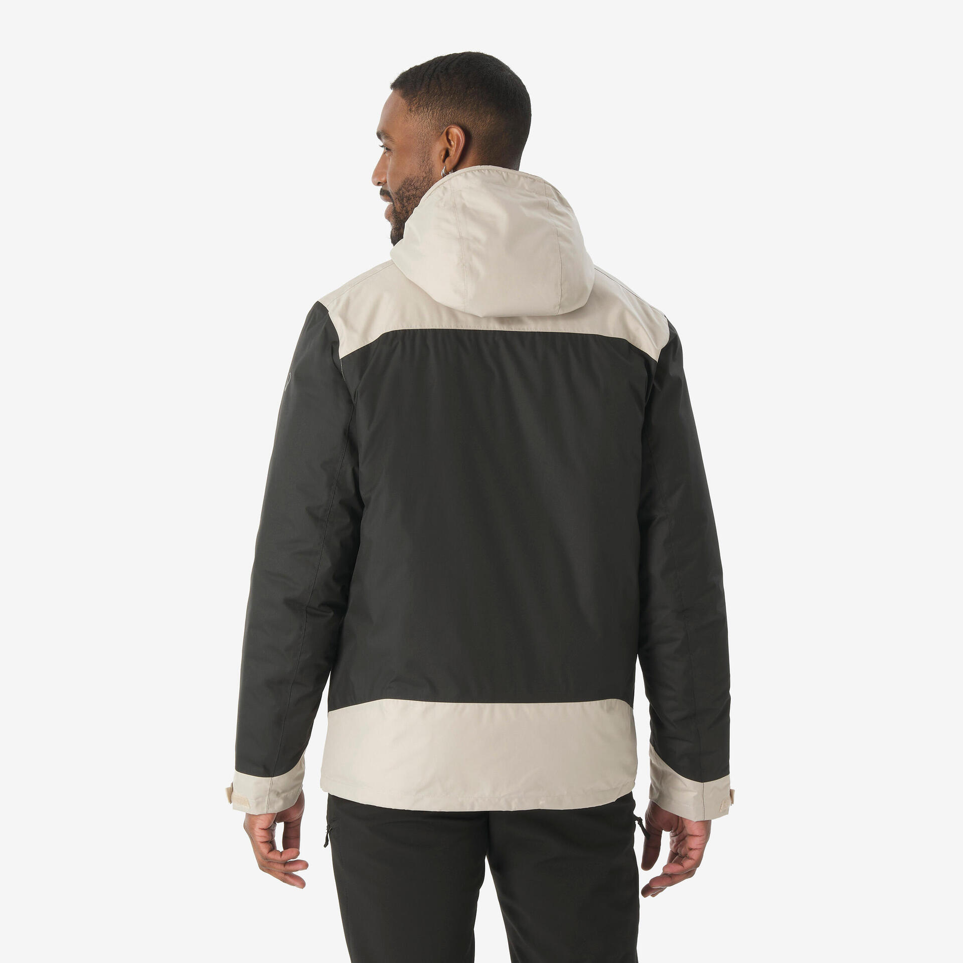 Men’s waterproof hiking jacket -10°C, NH500 - Beige