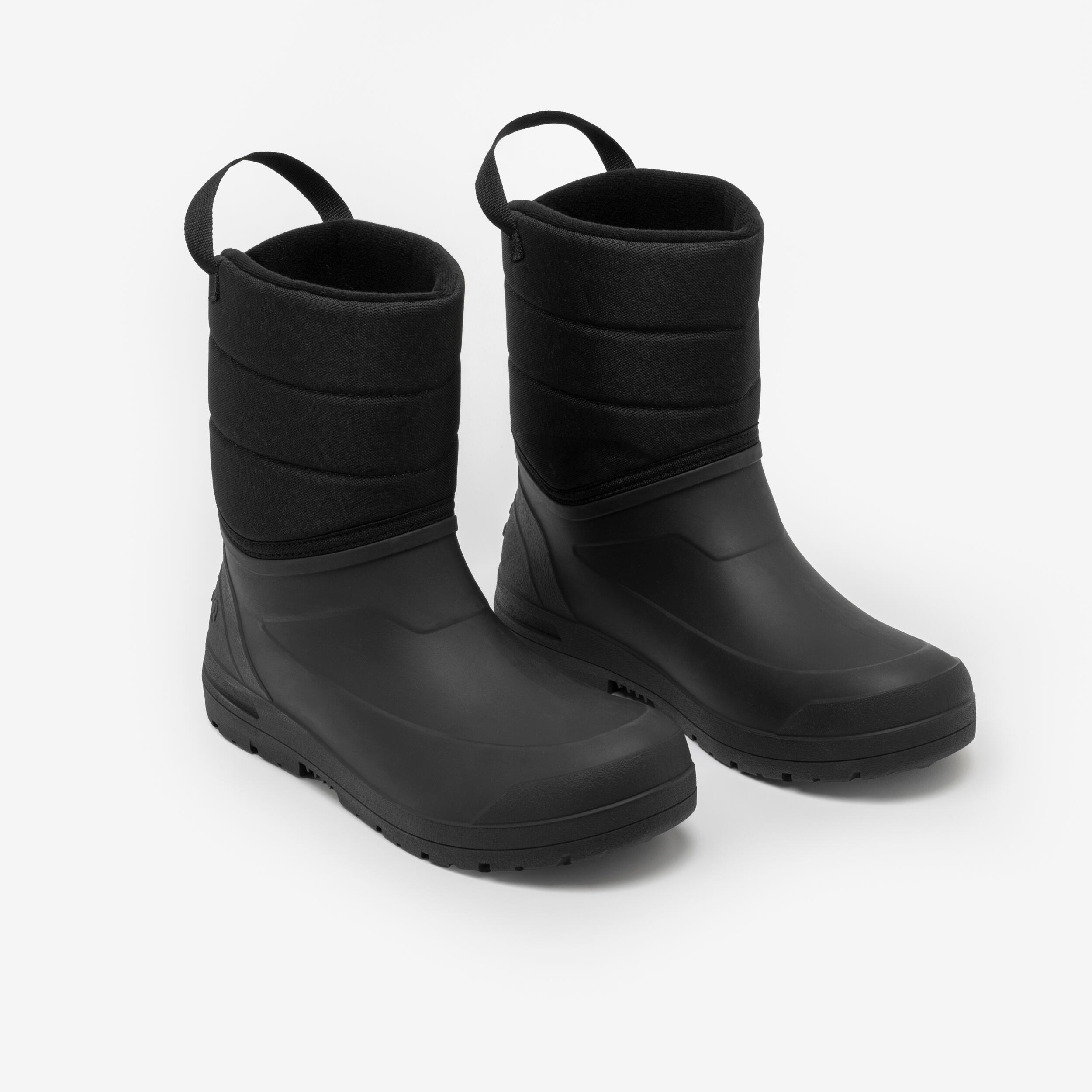 Second Life - Men’s warm waterproof snow hiking boots NH100 - Black ...