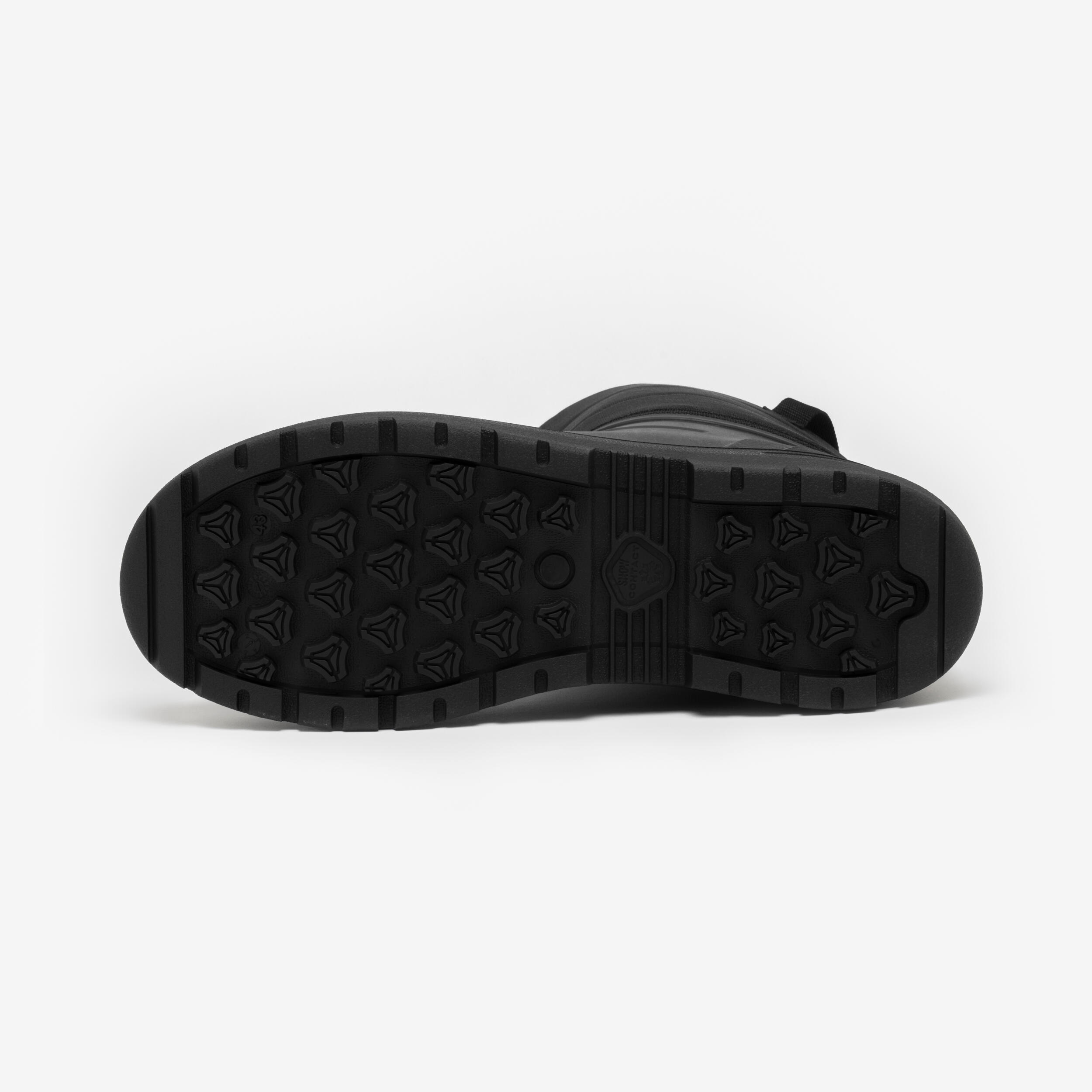 Second Life - Men’s warm waterproof snow hiking boots NH100 - Black ...