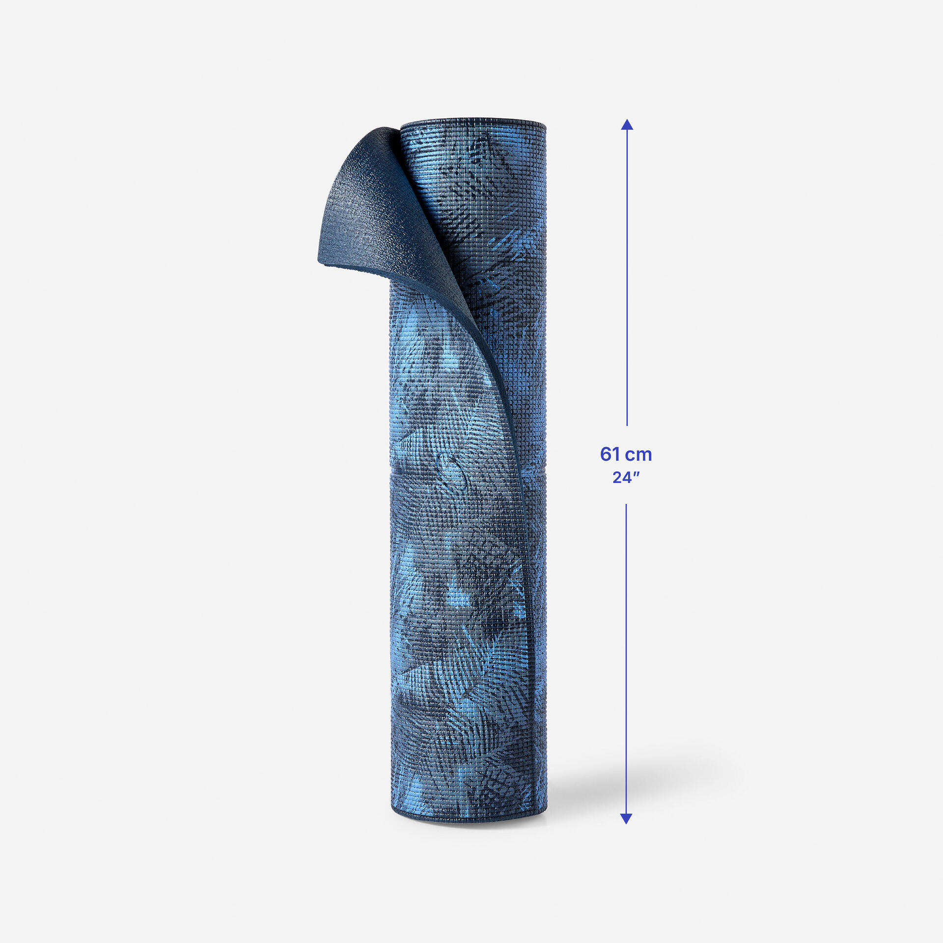 8 mm Grippy and Comfortable Gentle Yoga Mat - Dark Blue