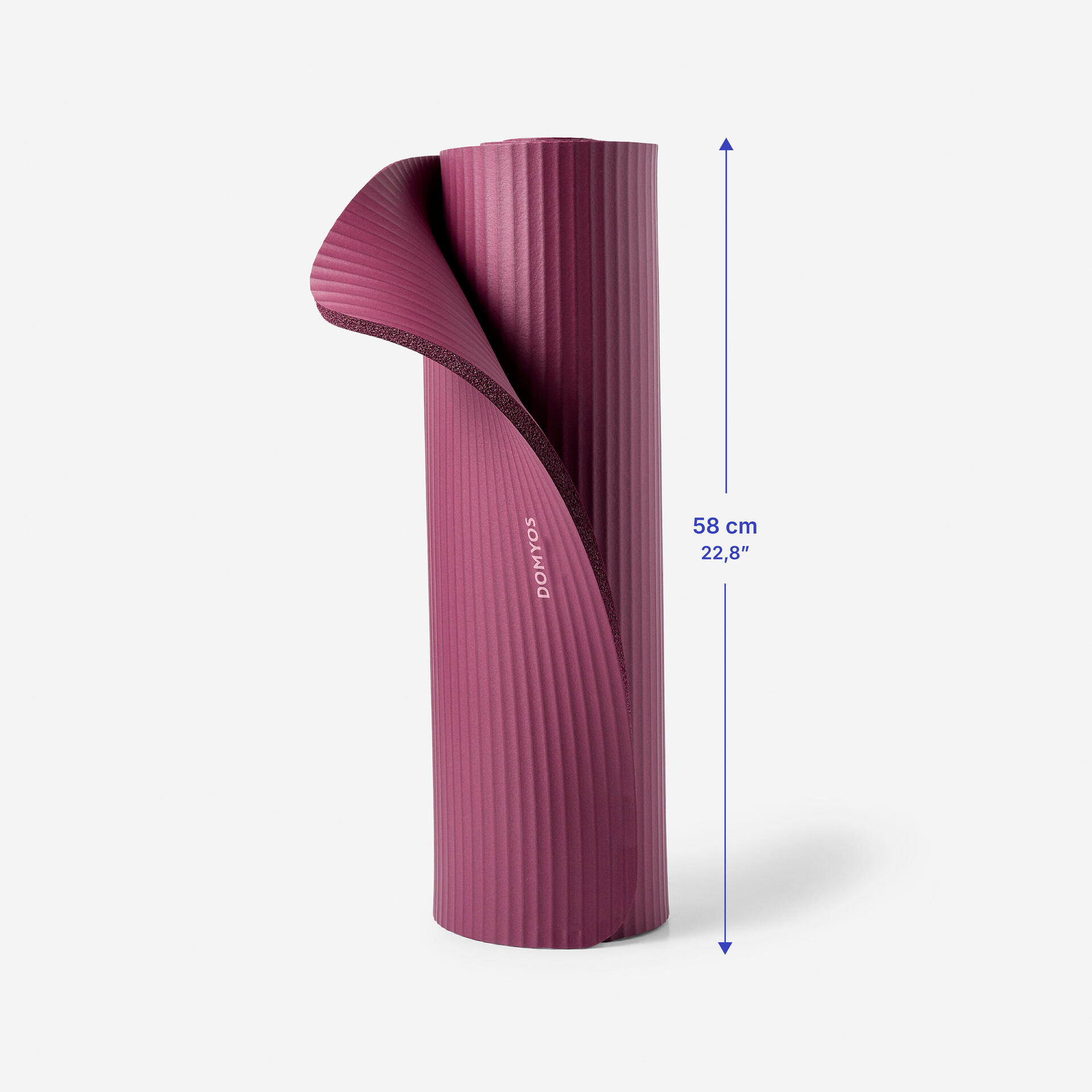 15 mm Comfortable Pilates Mat - Burgundy