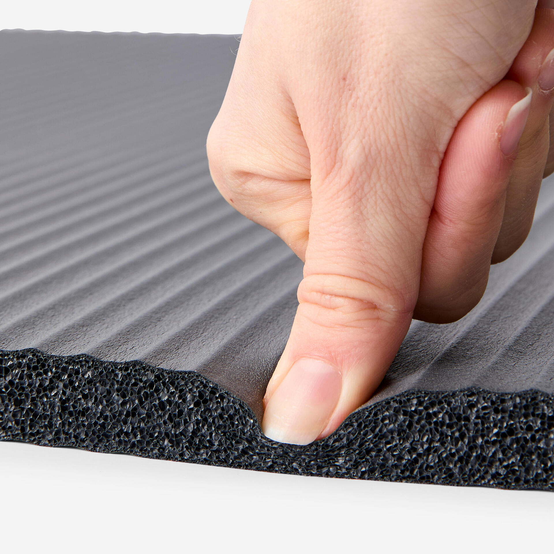 20 mm Thick, Ultra Comfortable and Wide Pilates Mat - Black