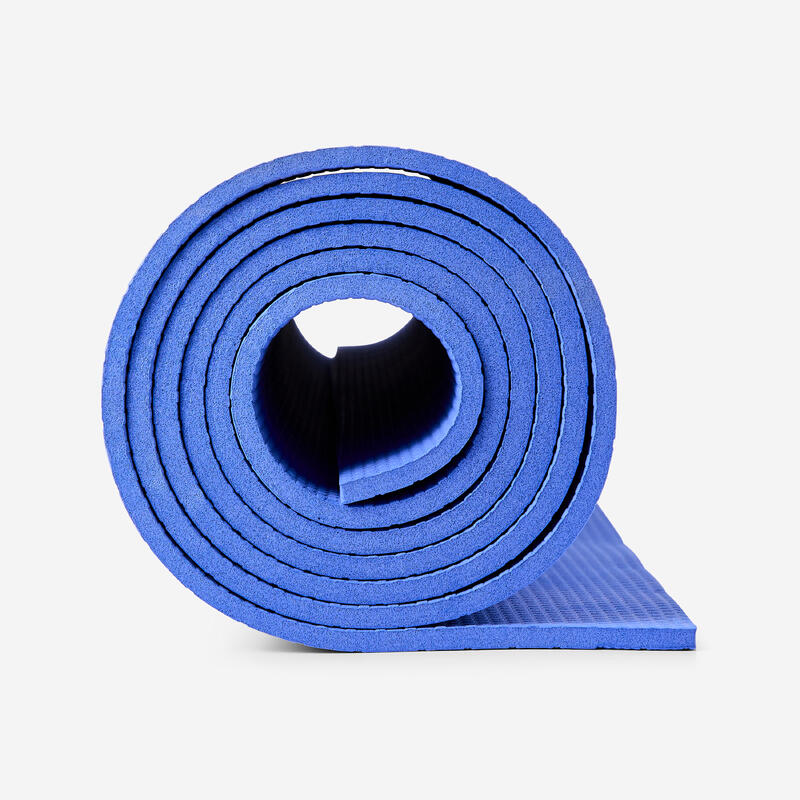 KIMJALY - Saltea de yoga cu curele grosime 5mm, Albastru Copii | Decathlon