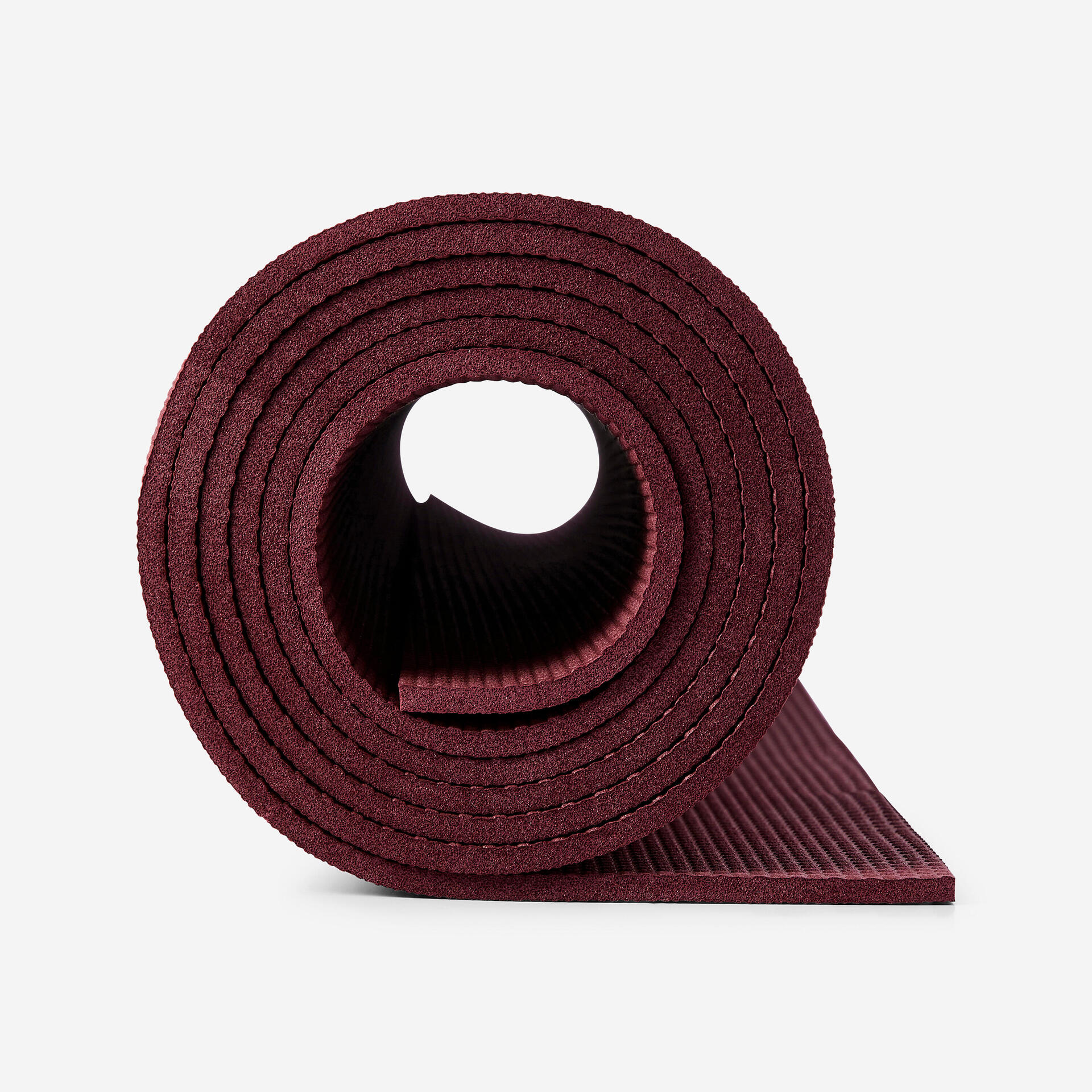 5mm Beginner Yoga Mat - With Strap & Alignment Lines (Brown)