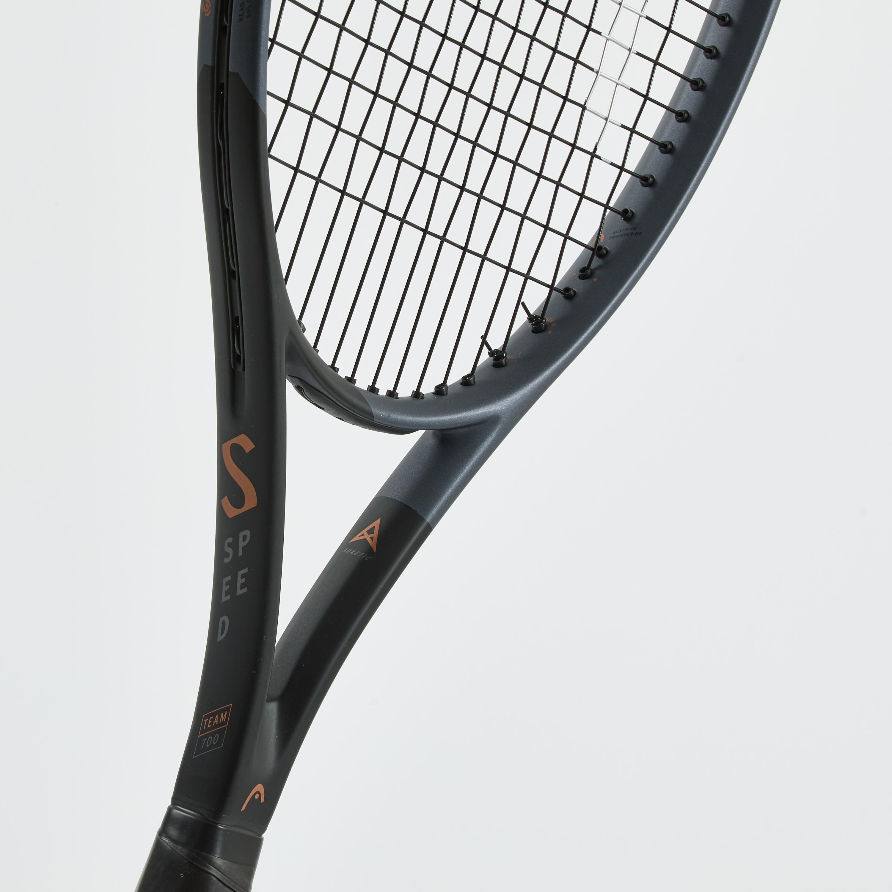 Adult 285 g Tennis Racket Auxetic Speed Team LTD - Black/Grey - Decathlon