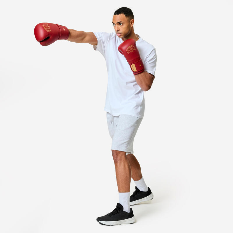 DOMYOS - Mănuși de box cu spumă ergonomică, Alb | Decathlon