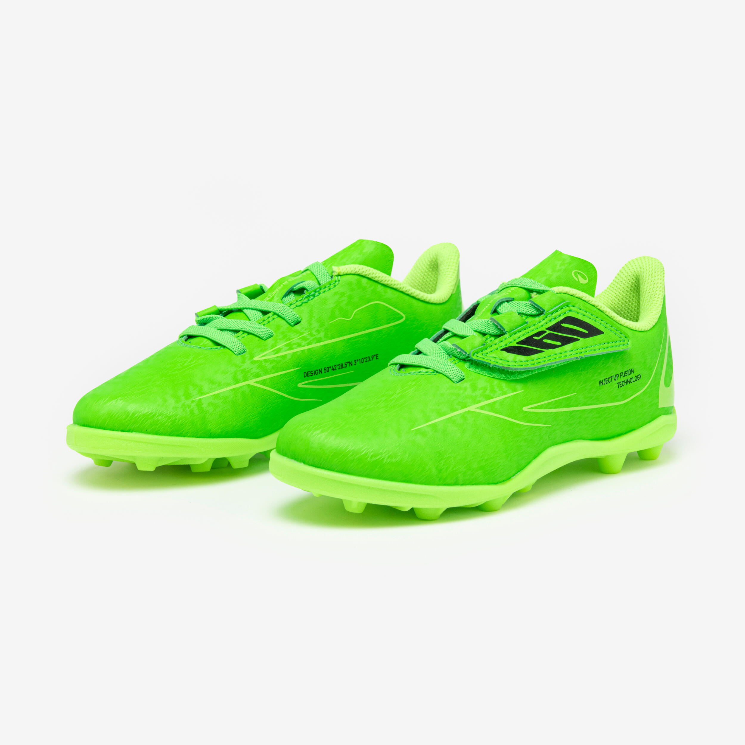 Kids' Football Boots 160 Easy MG - Neon Green KIPSTA | Decathlon