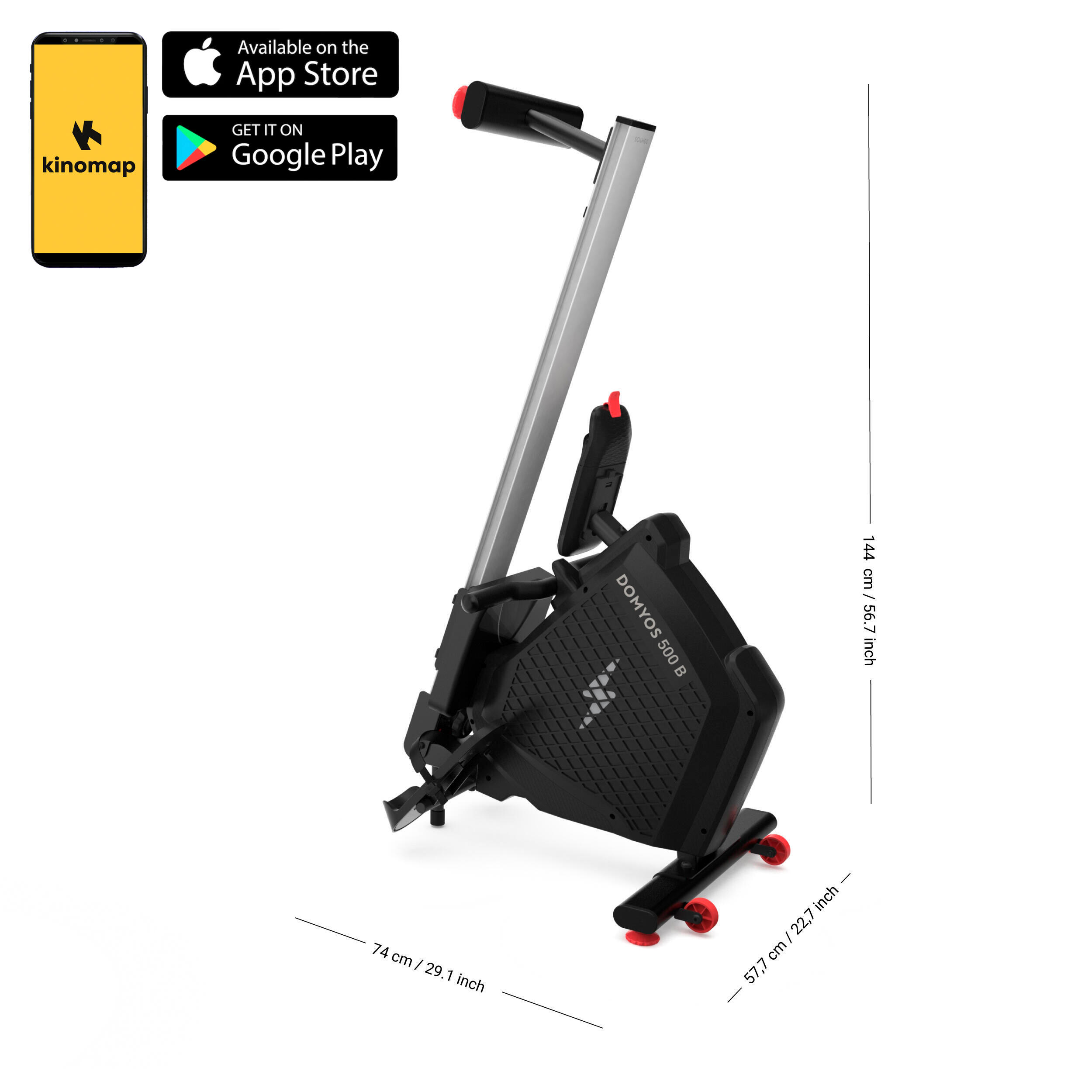 ГРЕБЕН ТРЕНАЖОР 500B, САМОЗАХРАНВАЩ - DECATHLON