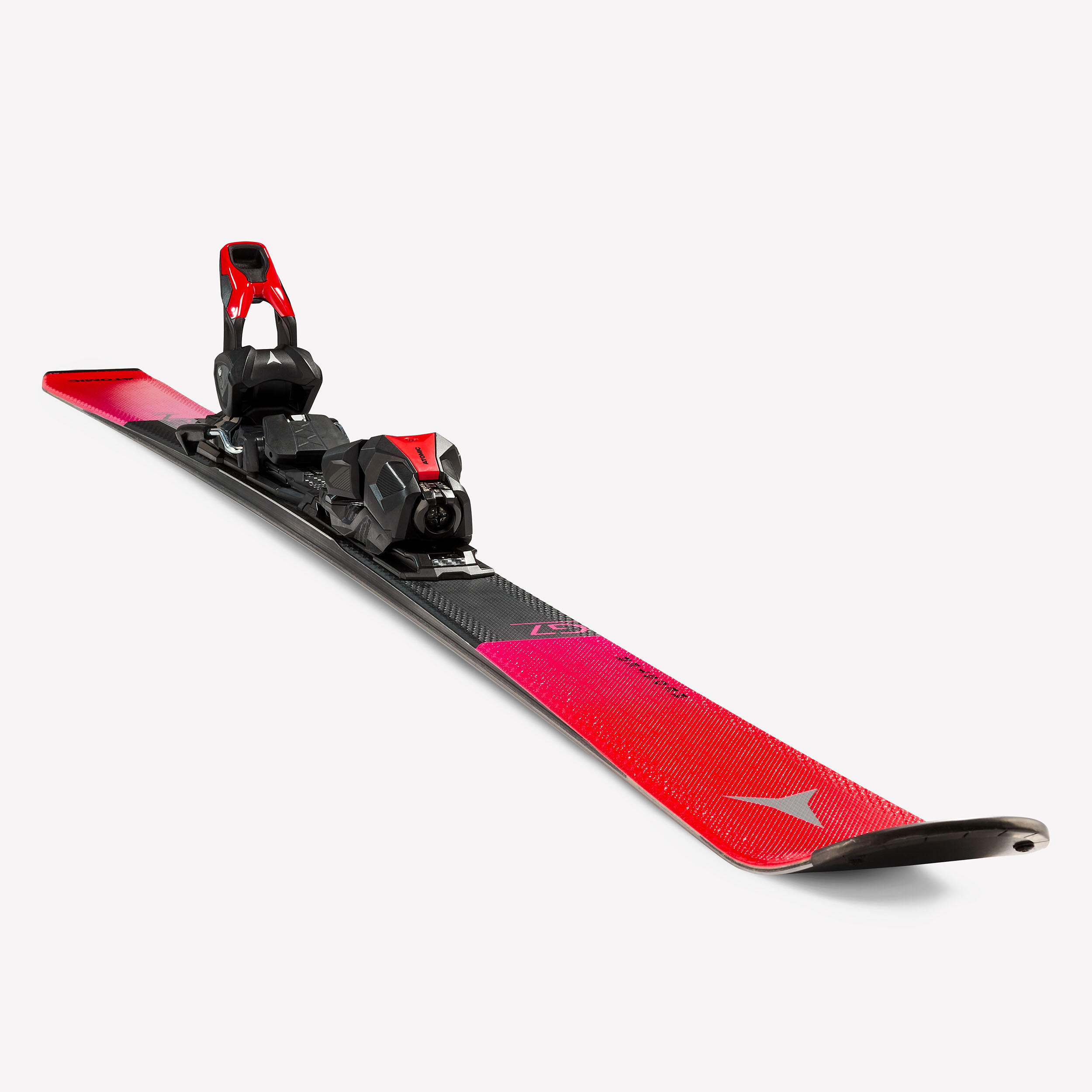 High-performance alpine skis with bindings, Atomic G7, red and black ...