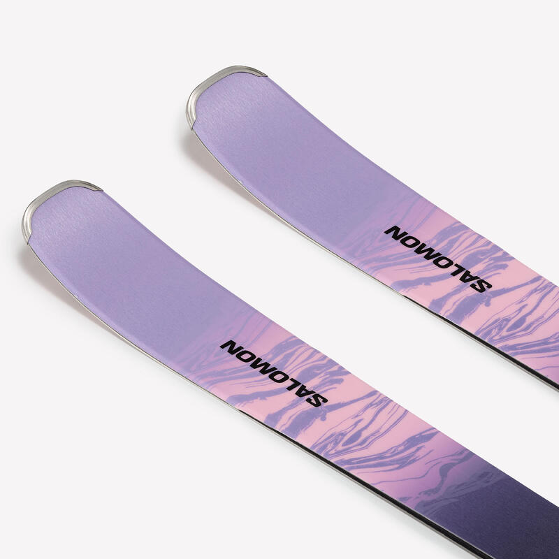 Ski All Mountain avec fixations femme Salomon, Stance 84 W violet ...