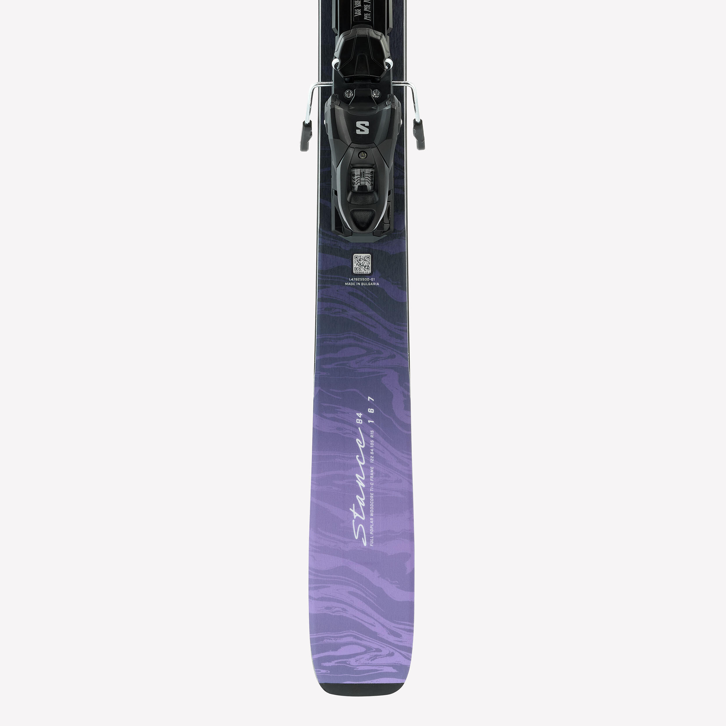 Women’s Salomon All-Mountain skis with bindings - Stance 84 W - Purple ...