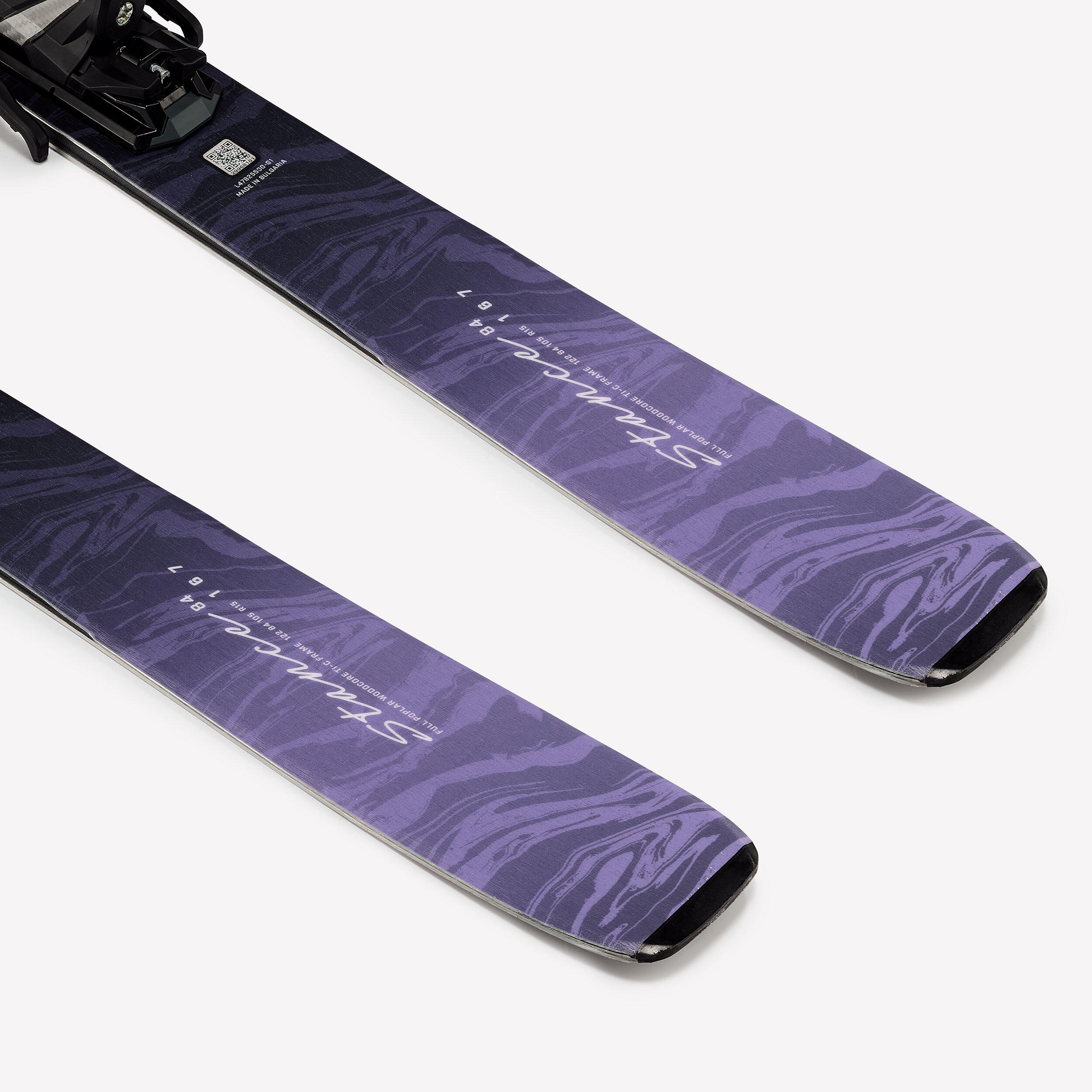 Women’s Salomon All-Mountain skis with bindings - Stance 84 W - Purple ...