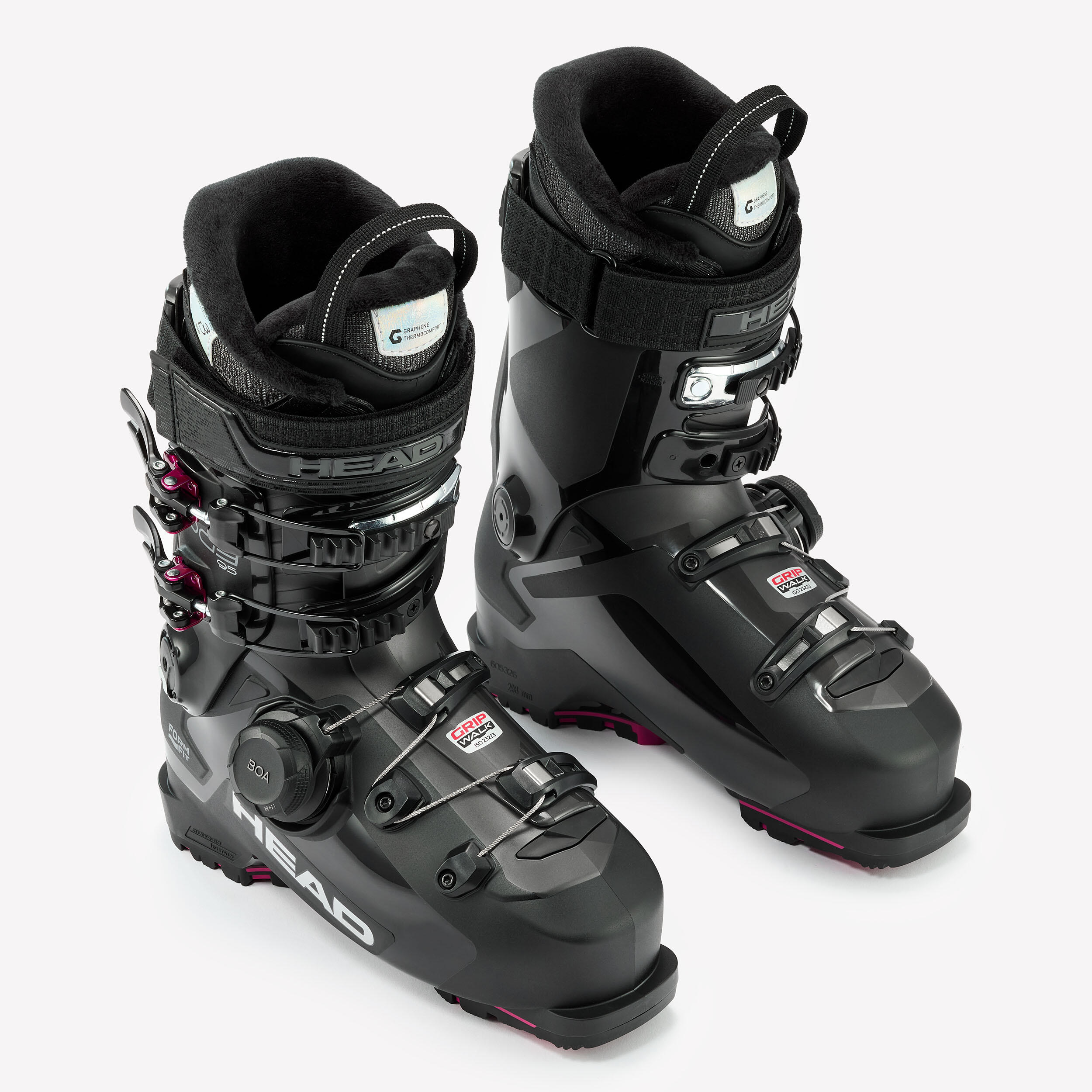 Botas de ski com Boa® mulher Head, Edge 95 BOA HV preto | Decathlon