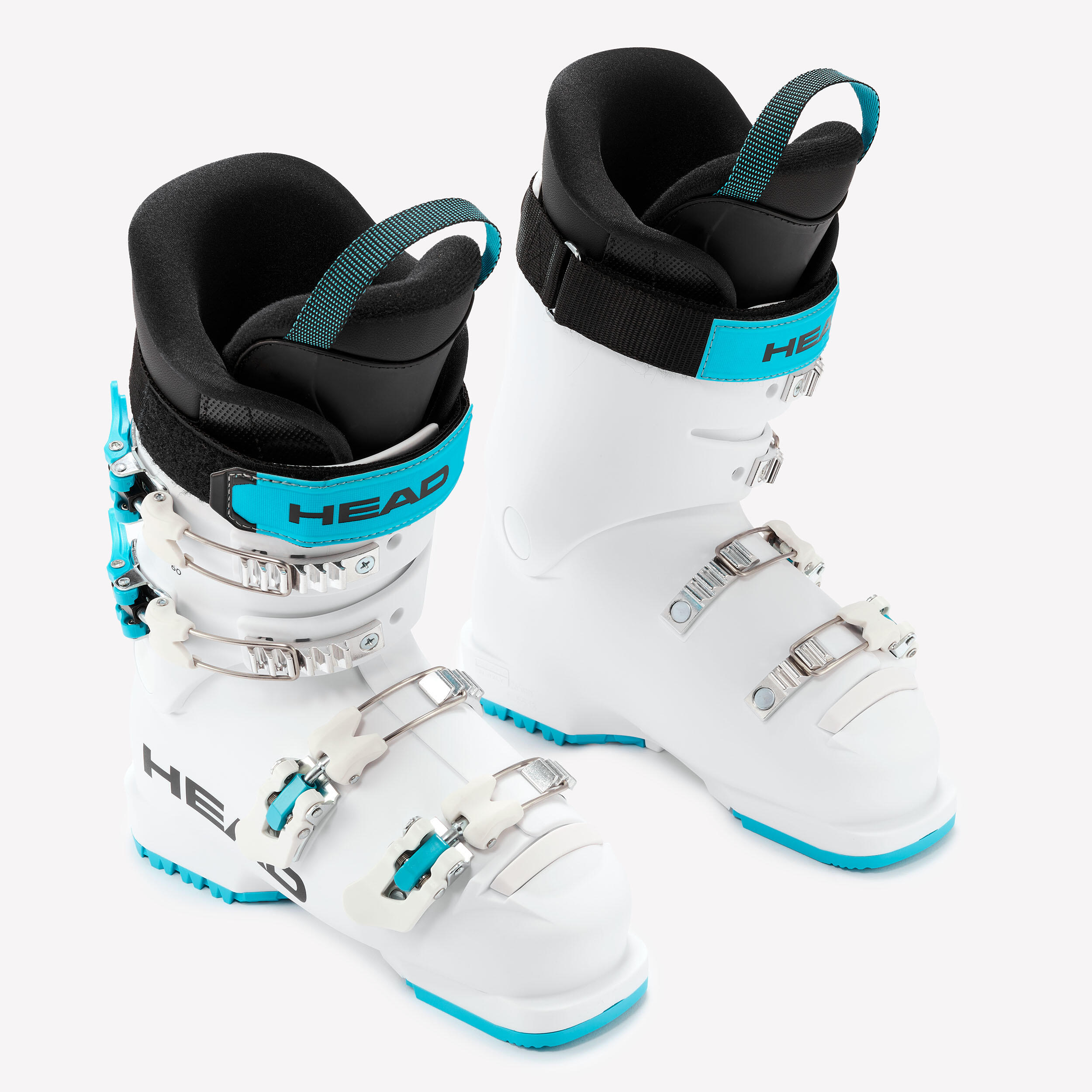 Botas de ski júnior, Head Raptor JR 60 branco e azul | Decathlon