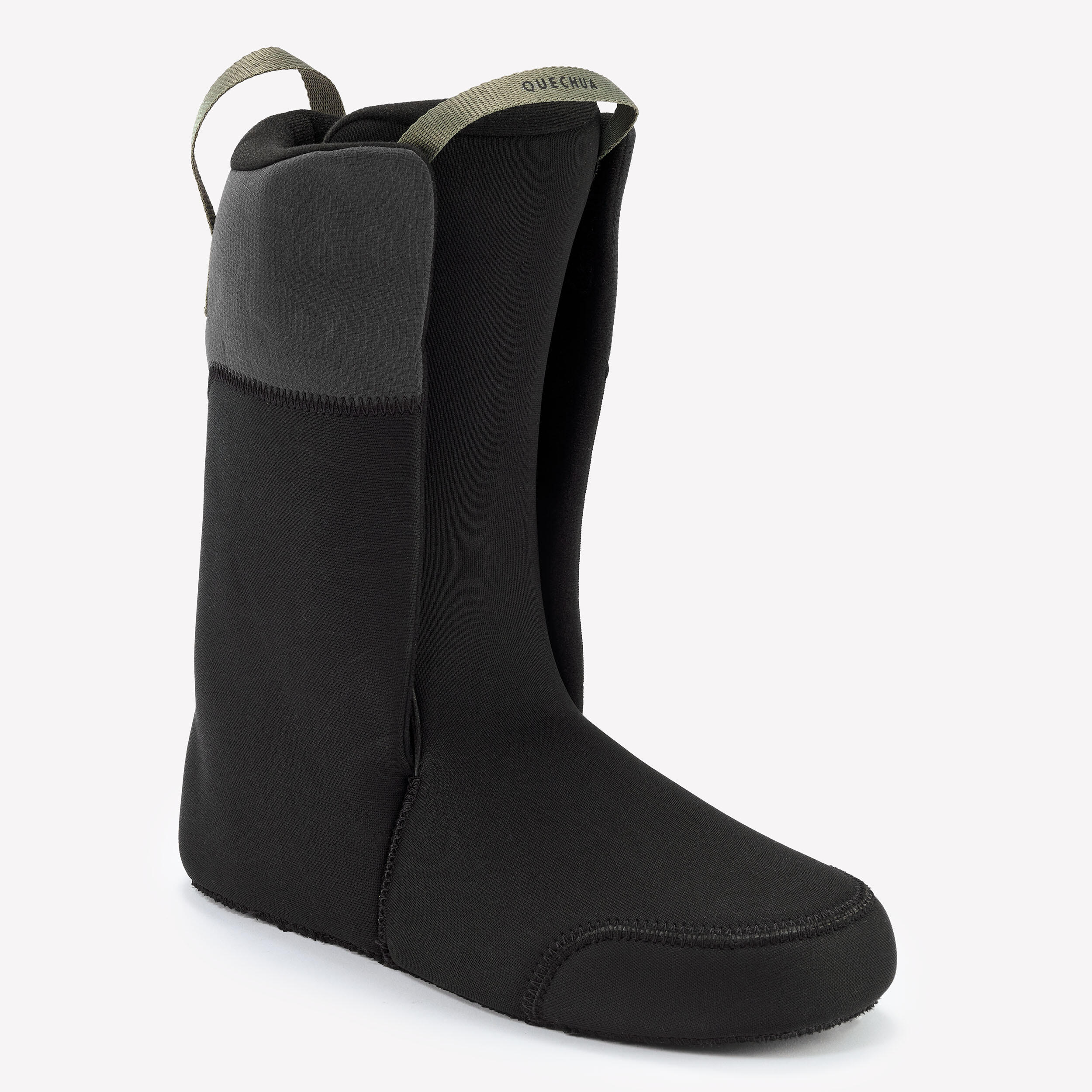 Men's All Mountain Snowboard Boots, SNB 500 - Smoked black, Ash khaki green - Dreamscape - Decathlon