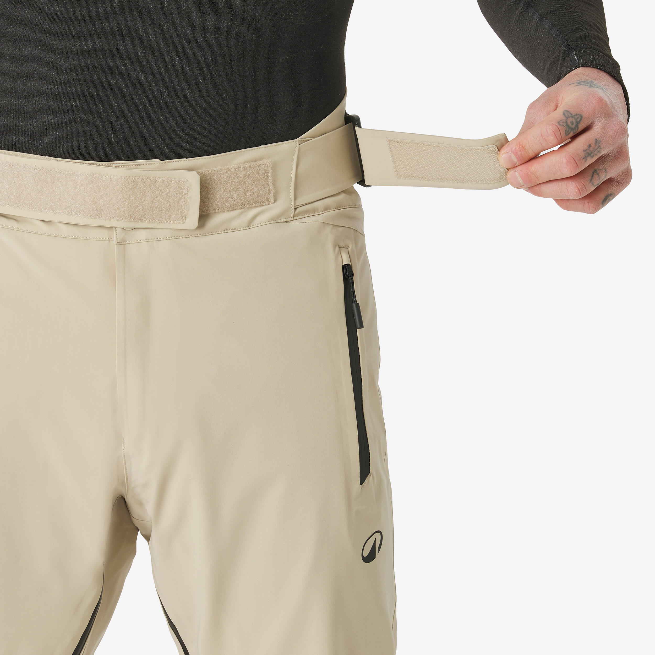 Men’s highly breathable and waterproof ski trousers, 900 - Beige WEDZE ...