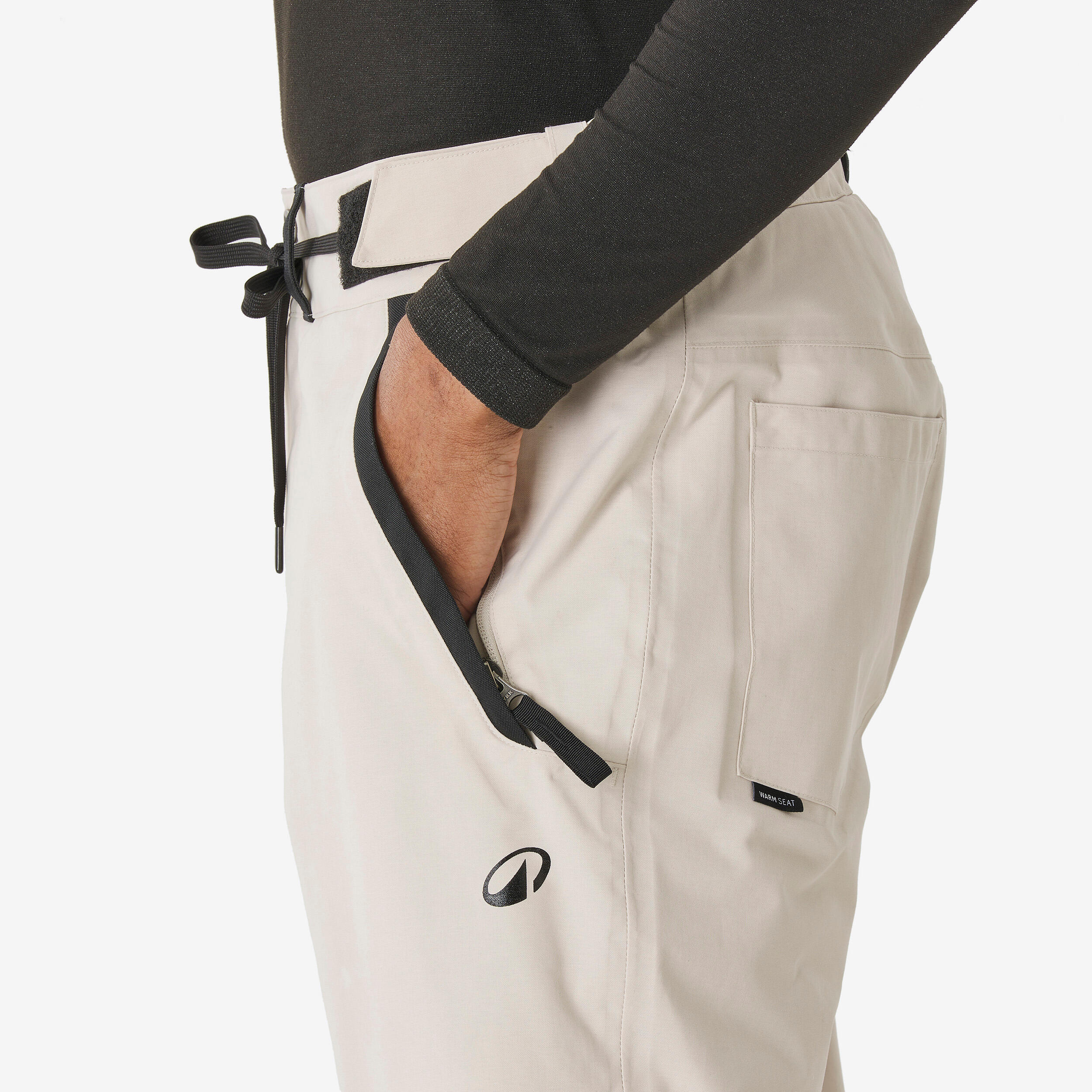 Men’s durable and waterproof ski and snowboard trousers, SNB 500 - Beige DREAMSCAPE | Decathlon