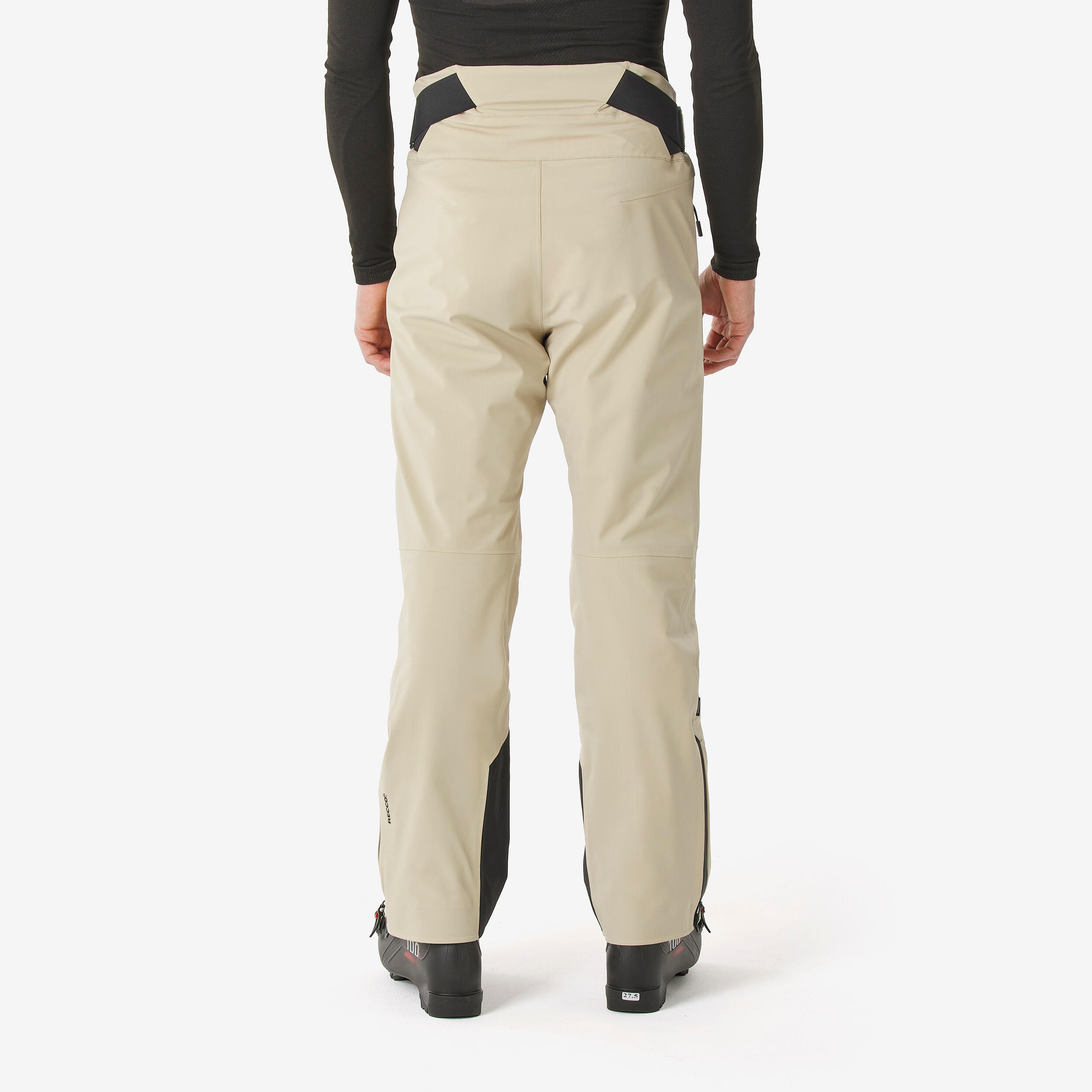 Men’s highly breathable and waterproof ski trousers, 900 - Beige WEDZE ...