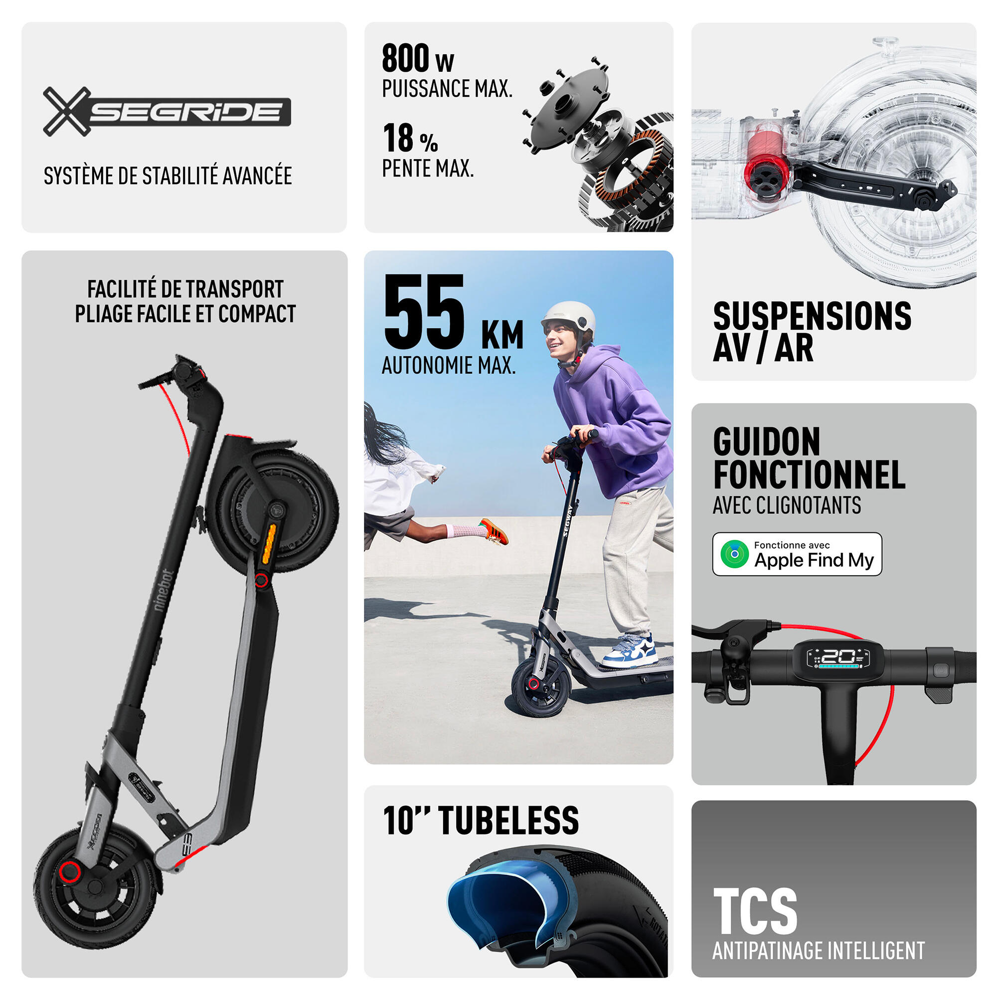 Trotinete Elétrica Segway Ninebot E3 Pro E | Decathlon