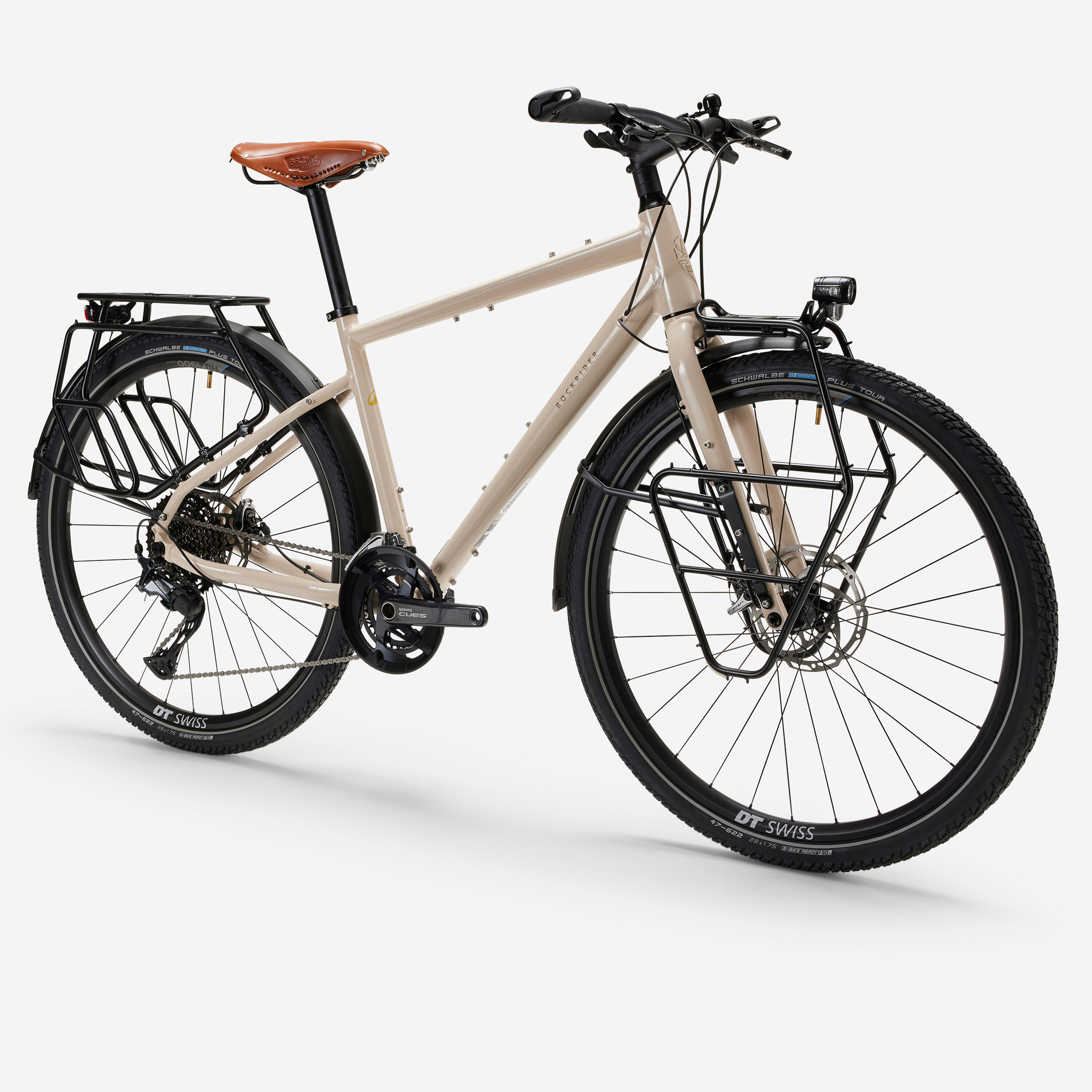 Travel bike, ADVT 900 - Beige | Decathlon