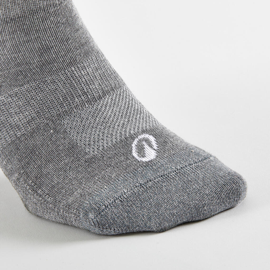 Low-Cut Sport Socks Artengo RS160 Tri-Pack - Grey