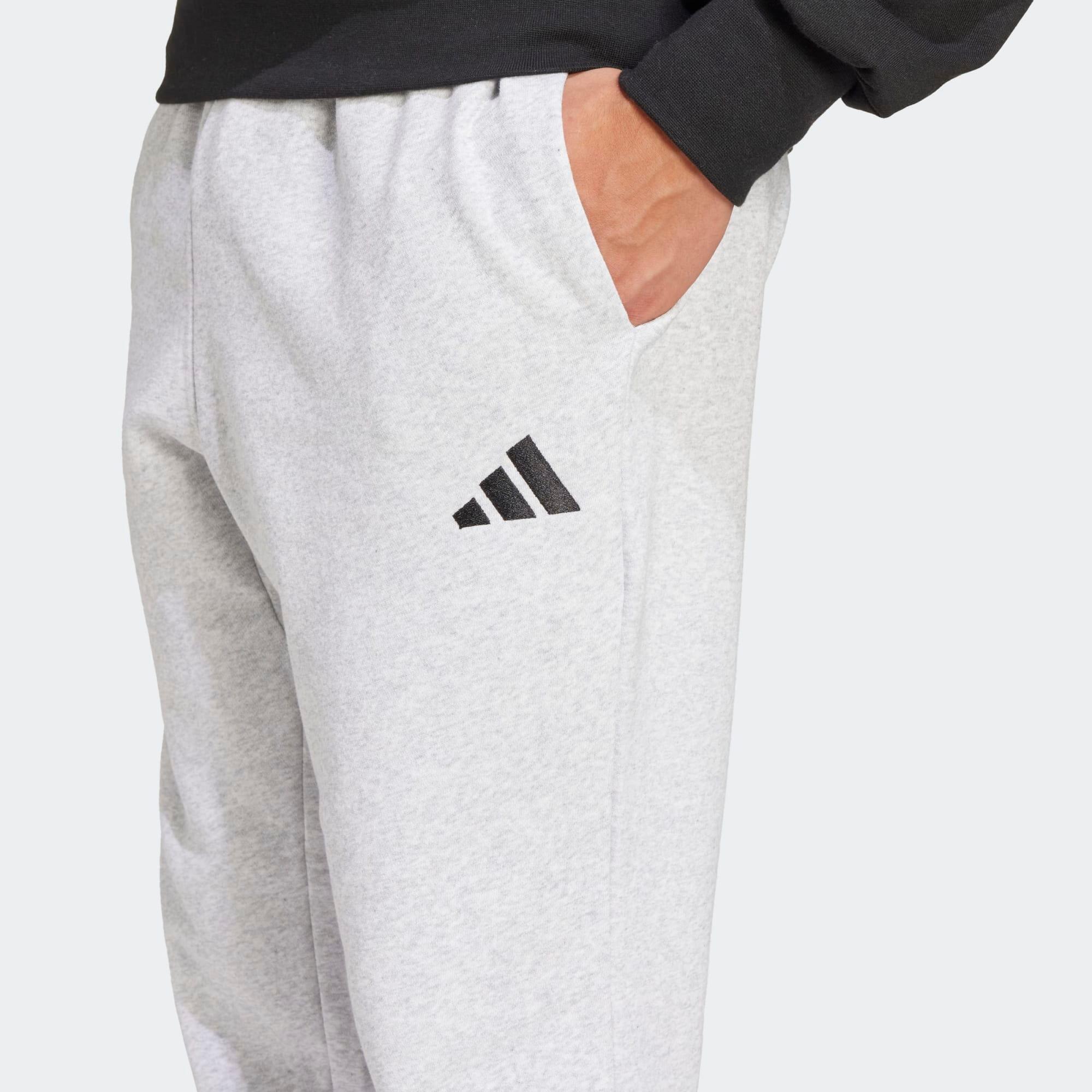 ADIDAS Essentials Feel Cozy pánske tepláky sivé - Decathlon