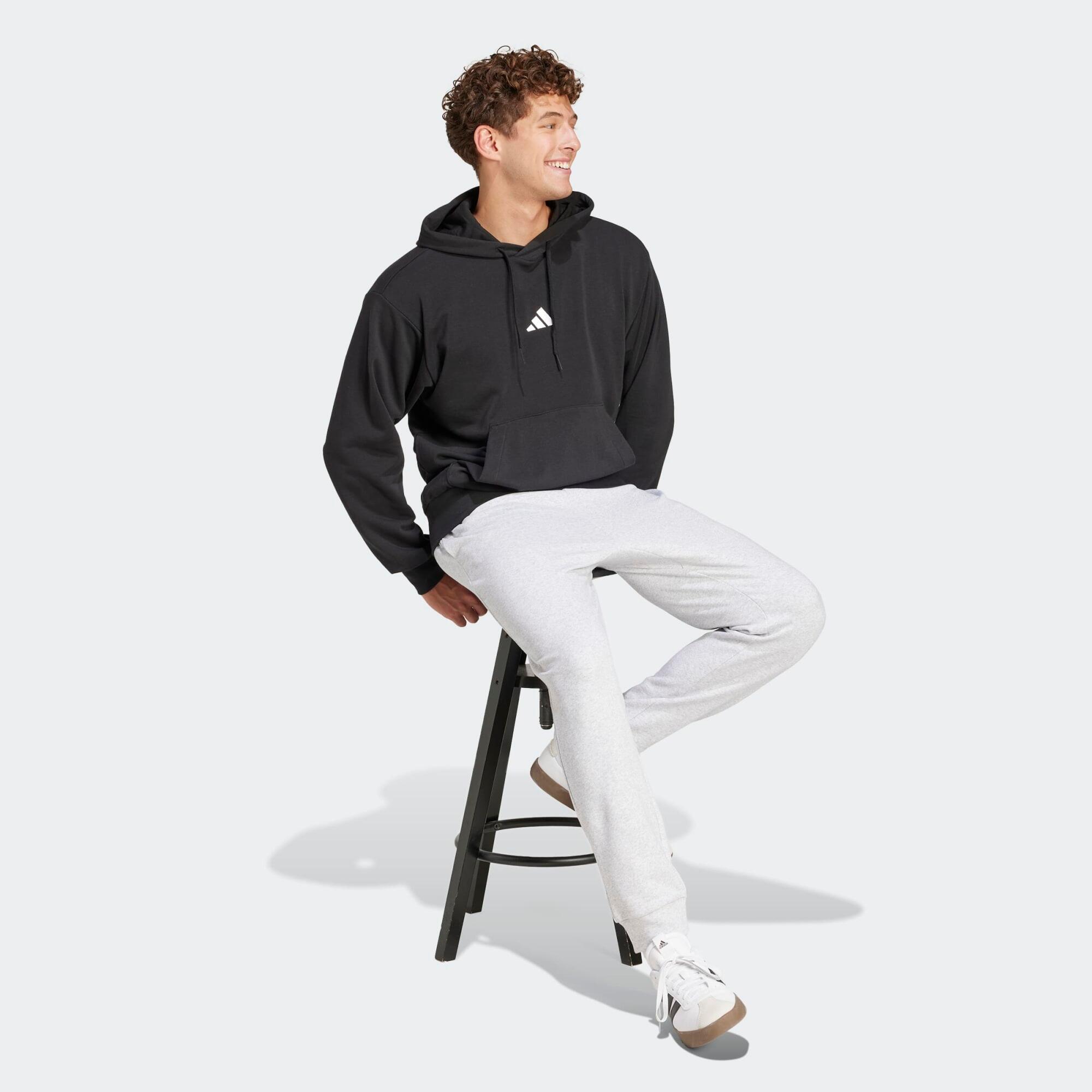 ADIDAS Essentials Feel Cozy pánske tepláky sivé - Decathlon