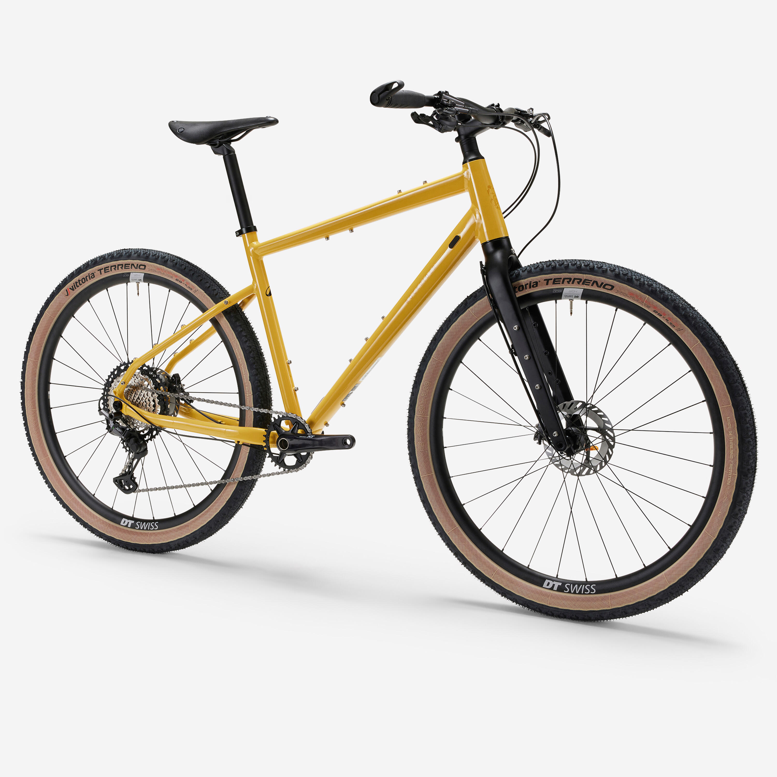 Offroad bikepacking travel bike, ADVT 920 - Yellow ROCKRIDER | Decathlon
