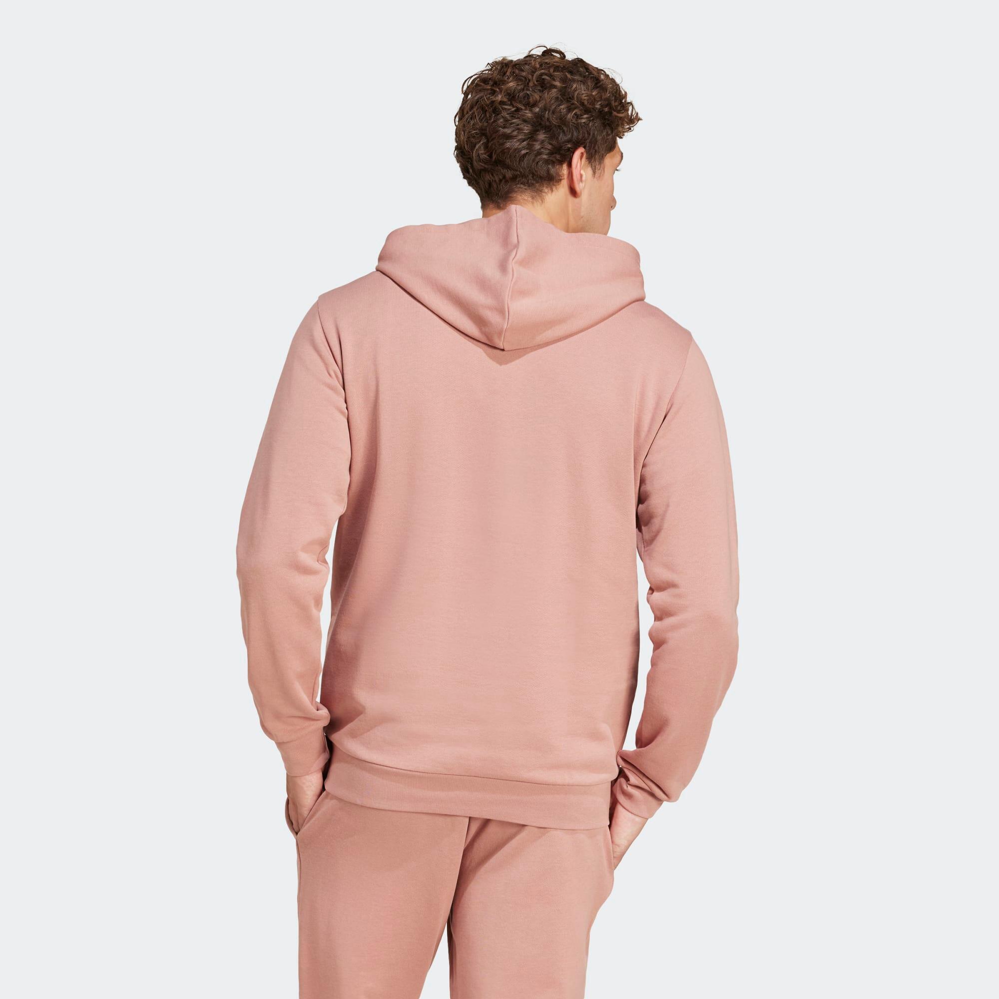 Sudadera Hombre Rosa Claro Capucha Algodón ADIDAS | Decathlon