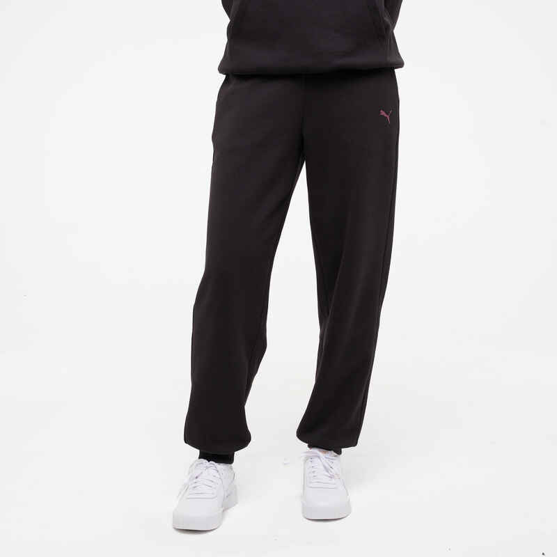 Women's Fitness Jogging Bottoms - Black - Decathlon