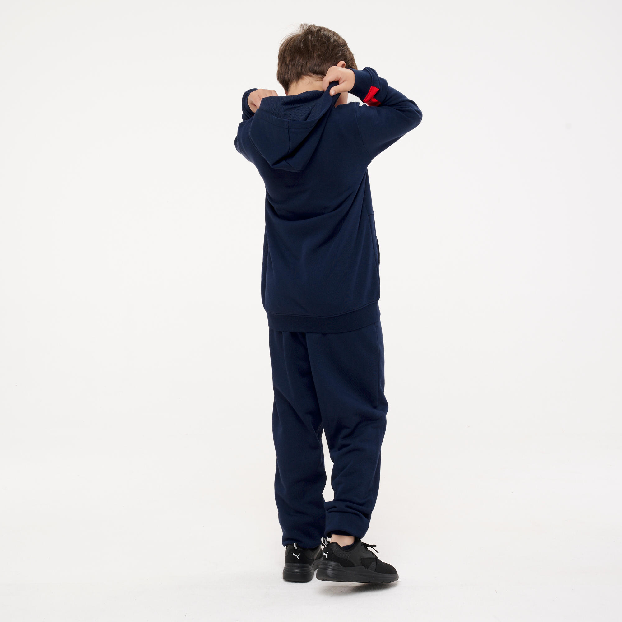 Kids' Zip-Up Tracksuit Outfit - Blue/Red PUMA | Decathlon