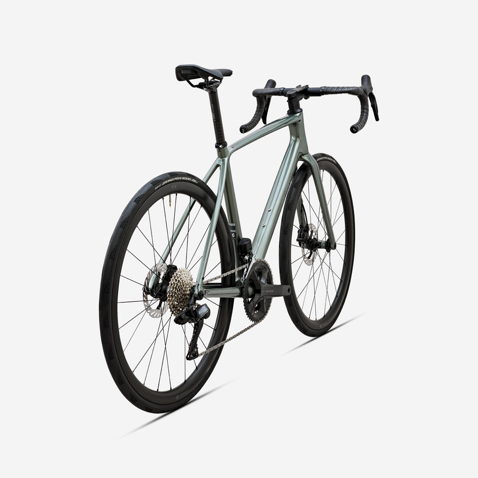 Vélo route endurance, Shimano 105 Di2, EDR CF ULTRA Bleu clair VAN RYSEL | Decathlon