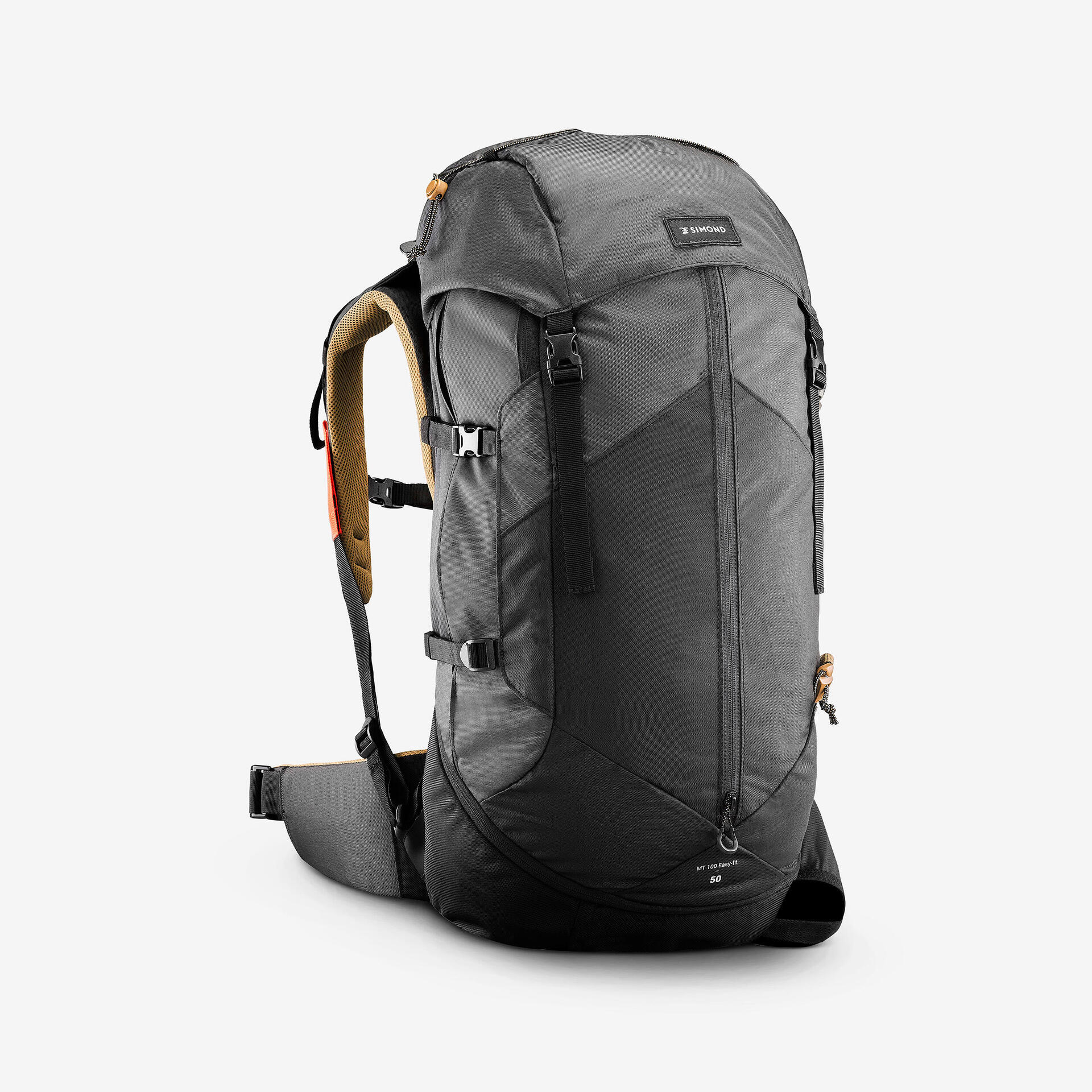 Men's 50L Trekking Backpack - MT100 EASYFIT
