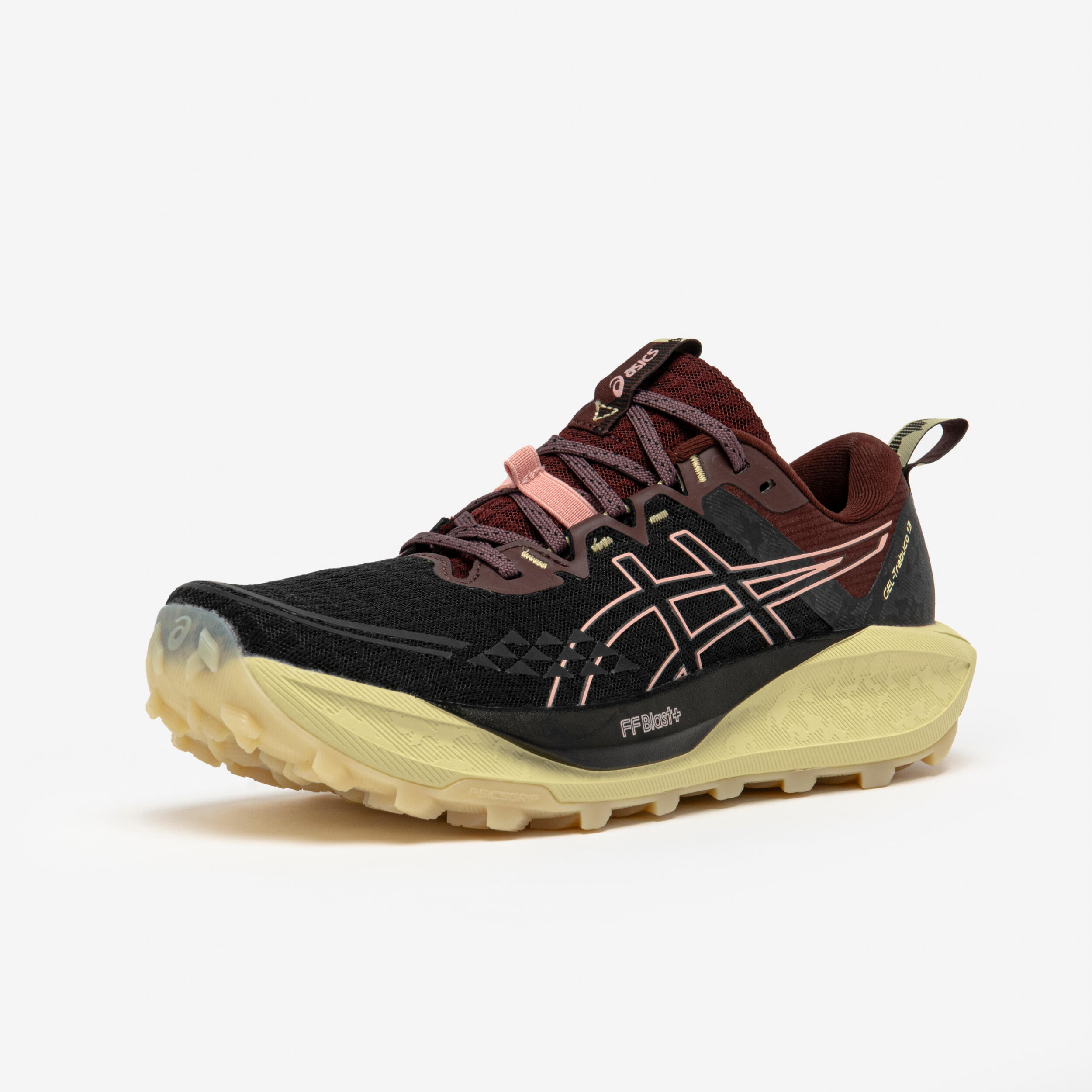 Women's Trail Running Shoes, Asics Gel Trabuco 13, burgundy black ASICS ...