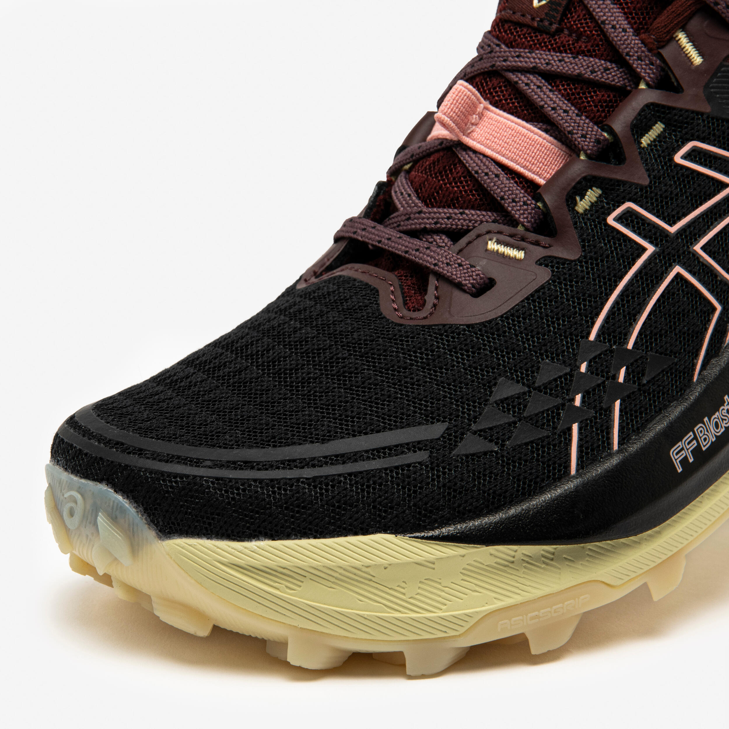 Women's Trail Running Shoes, Asics Gel Trabuco 13, burgundy black ASICS ...