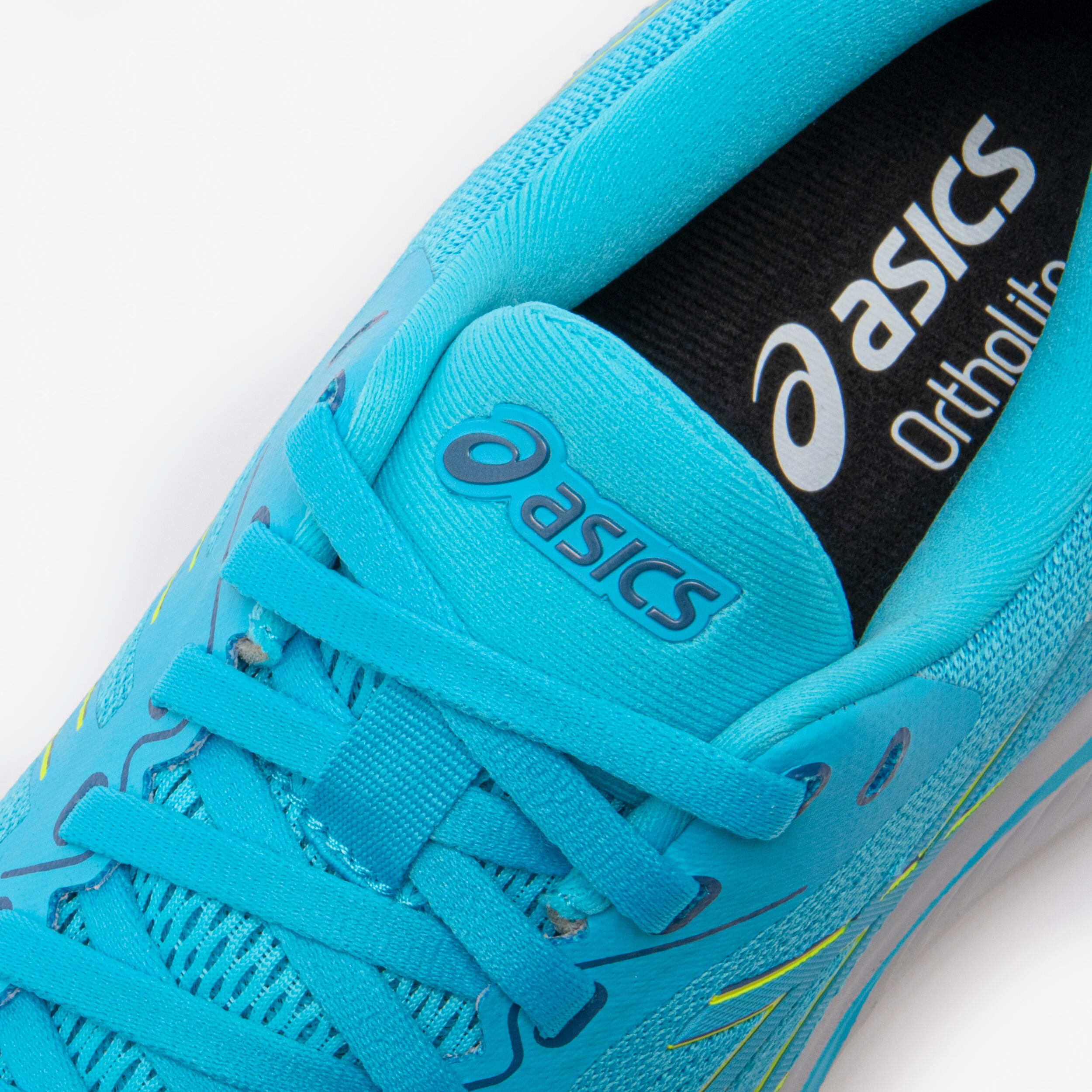 Men's running shoes, Asics Gel-Stratus Knit 4 - Turquoise/White/Yellow ...