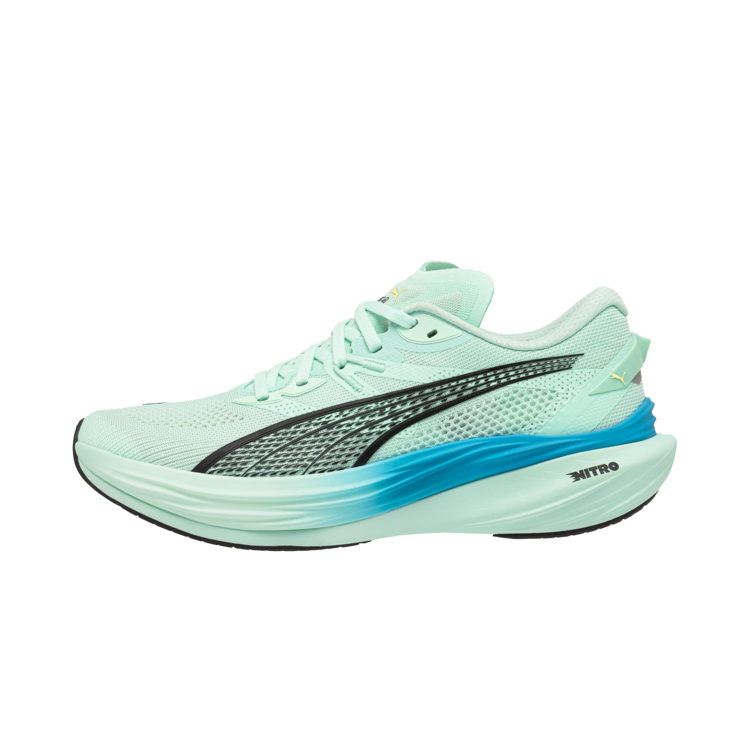 Puma Men's Running Shoes Deviate Nitro 3 - Mint Melt/Speed Blue - Decathlon