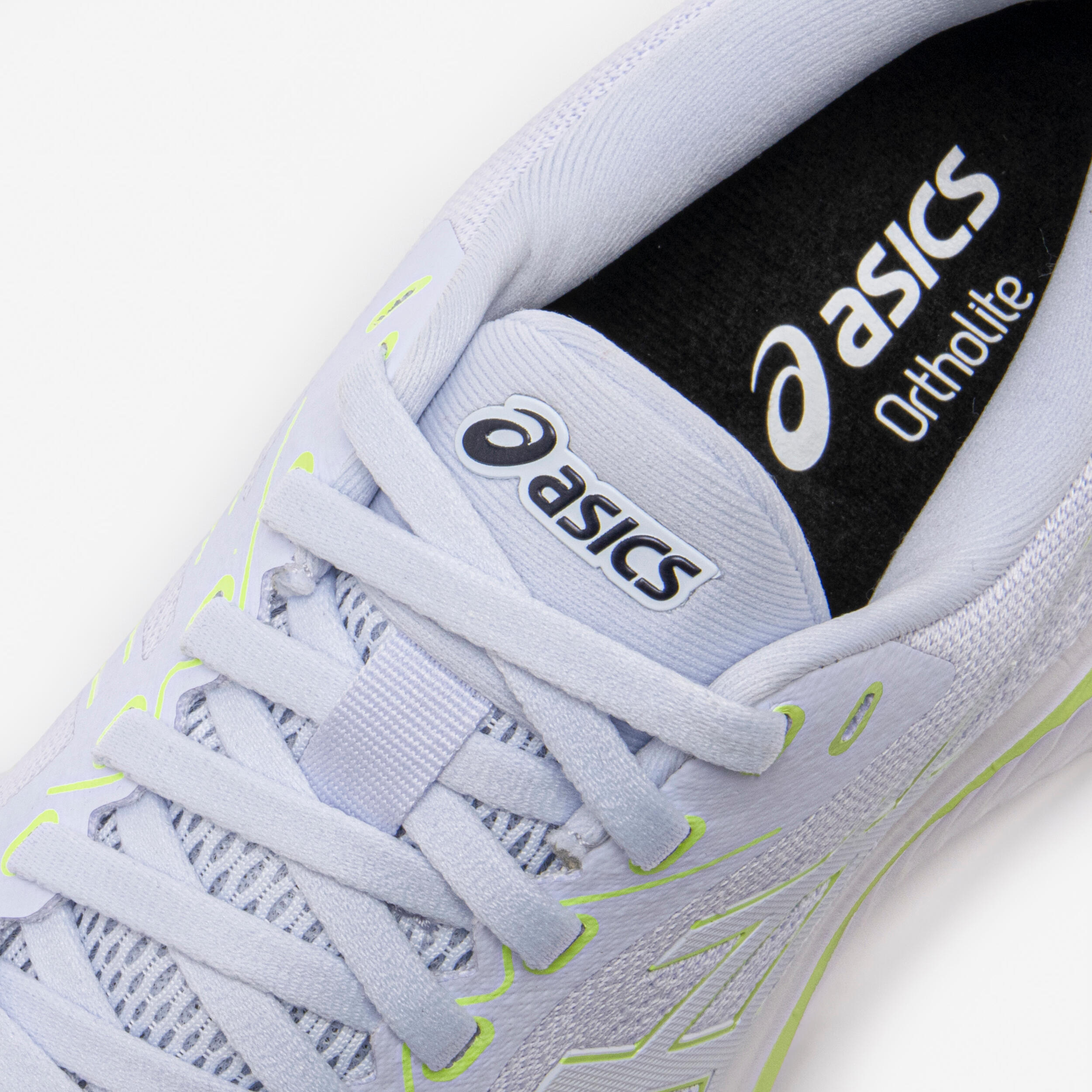 Laufschuhe Damen Asics - Gel-Stratus Knit 4 lila/gelb - Decathlon